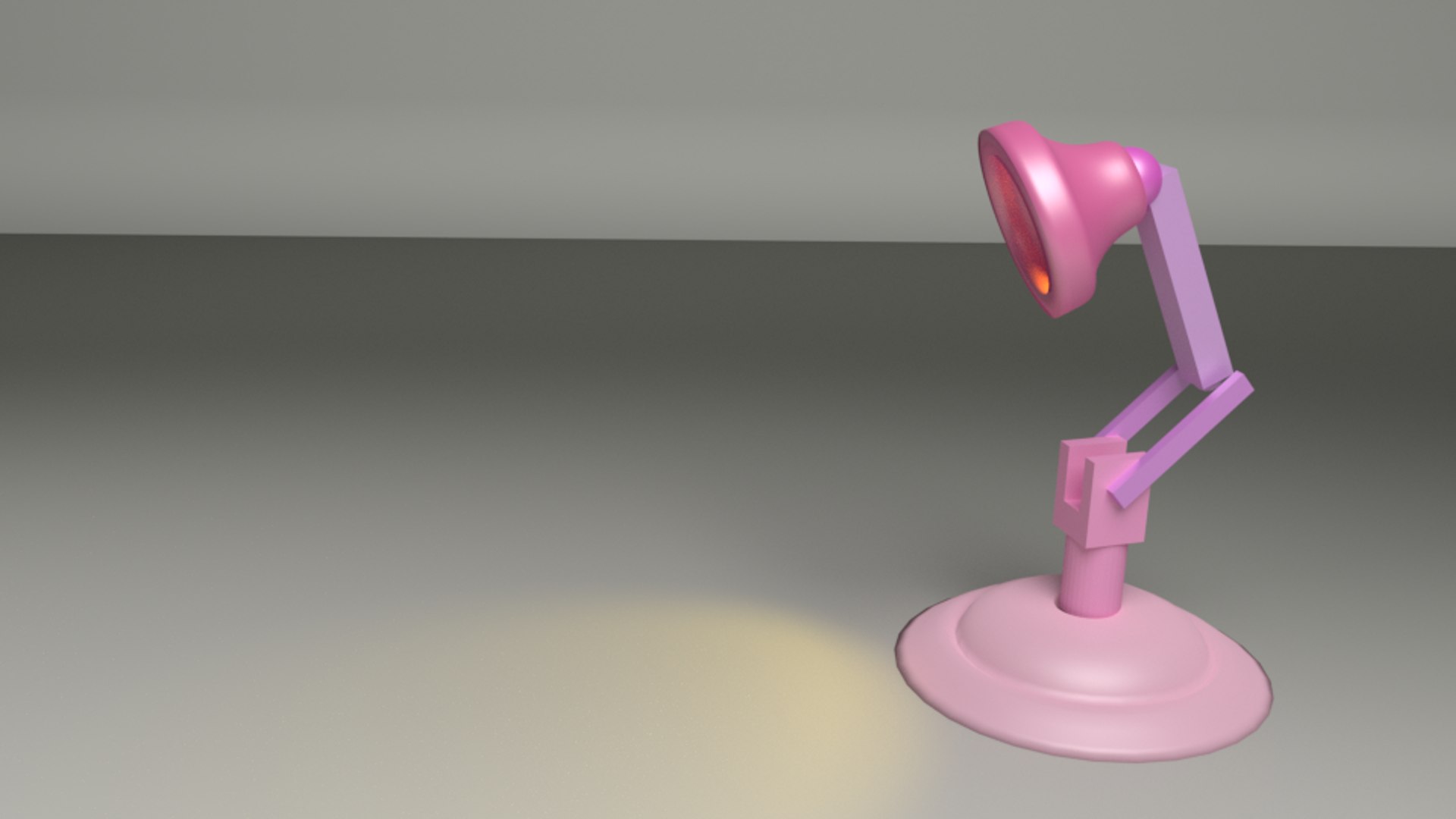 3d rigged lamp animation