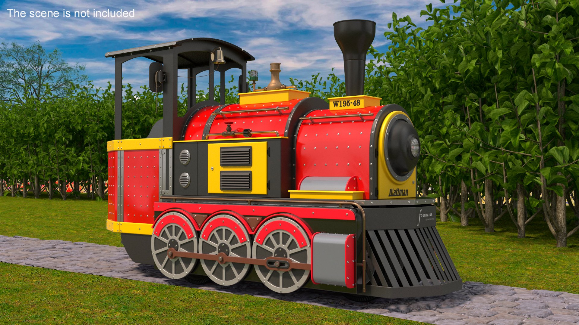 3D Wattman Mini Locomotive - TurboSquid 2163569