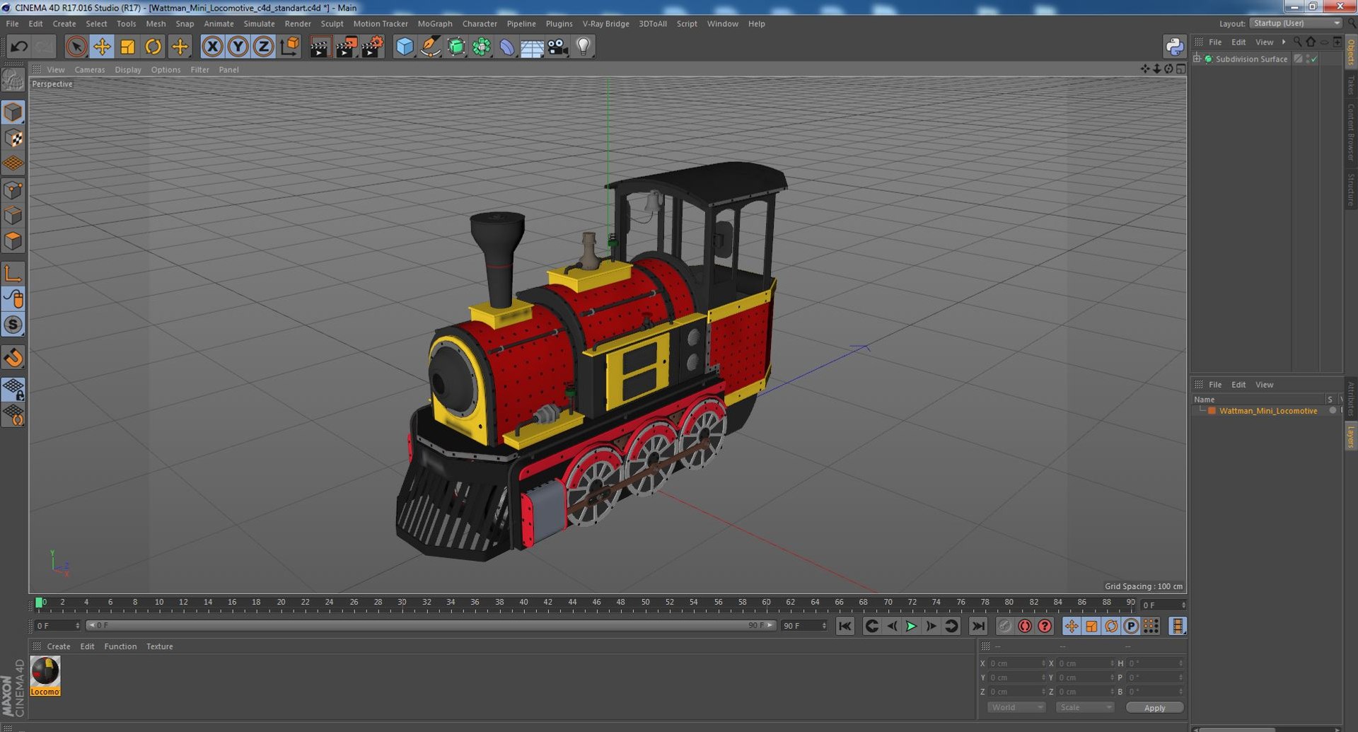 3D Wattman Mini Locomotive - TurboSquid 2163569