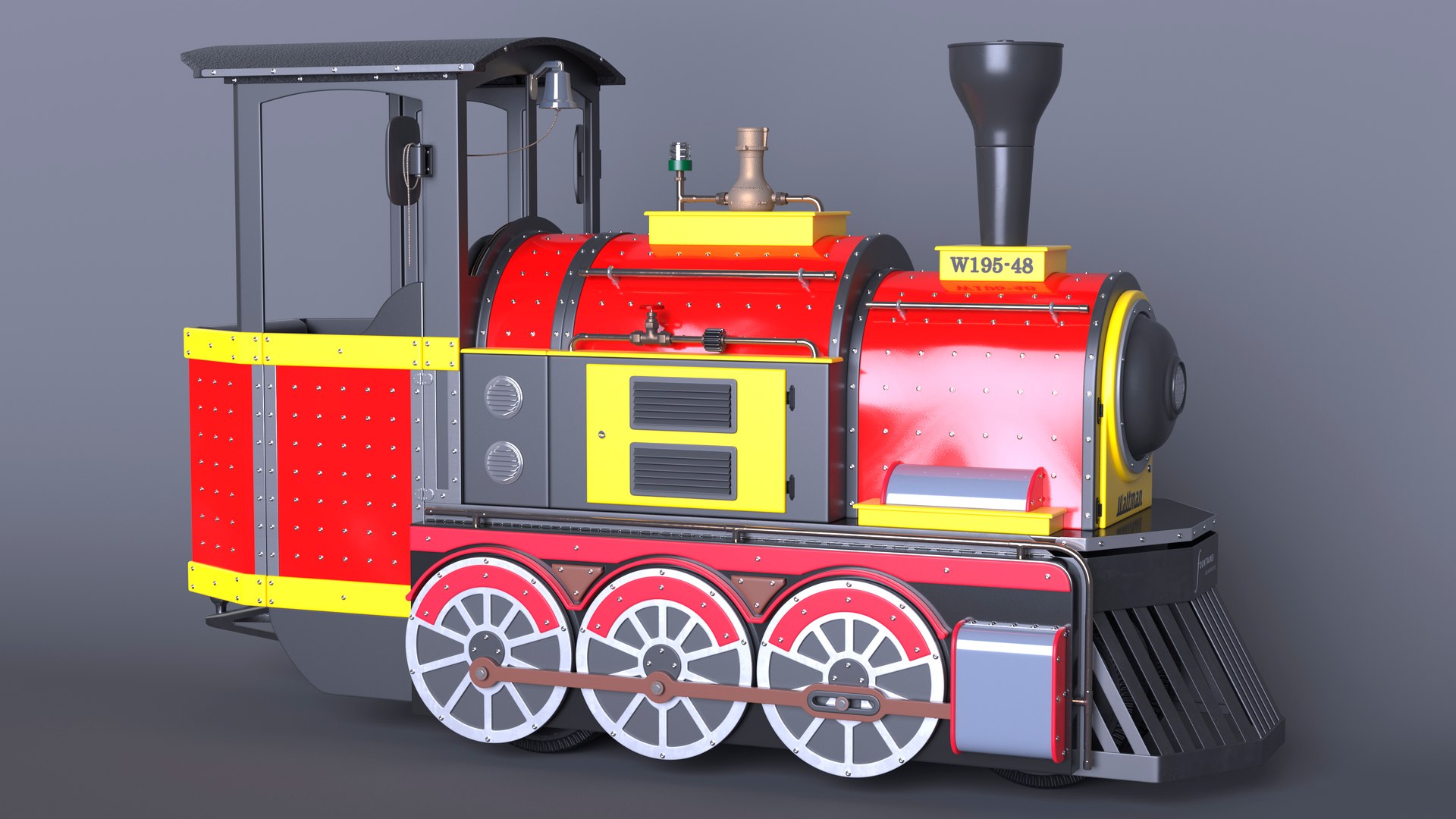 3D Wattman Mini Locomotive - TurboSquid 2163569