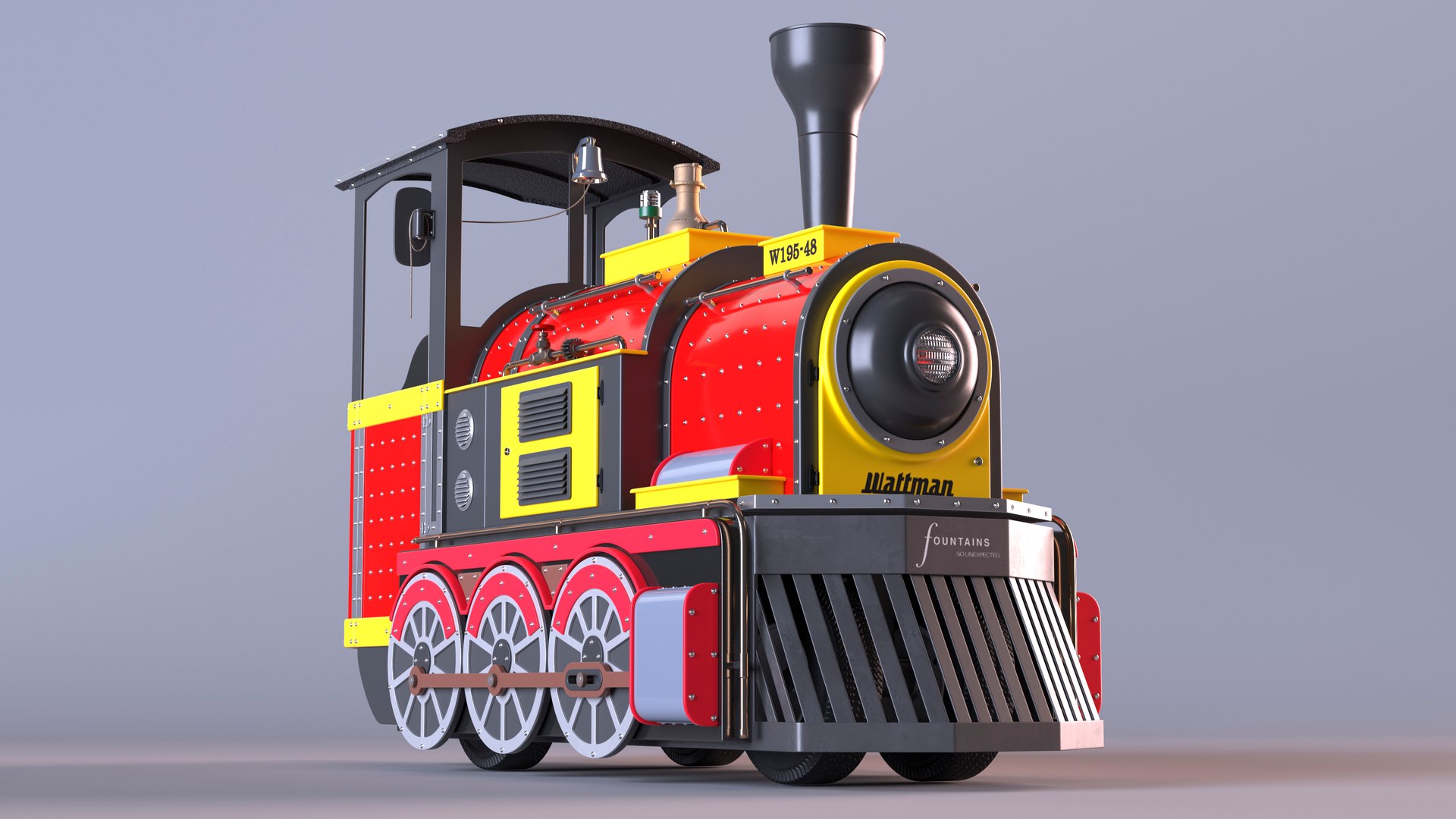 3D Wattman Mini Locomotive - TurboSquid 2163569