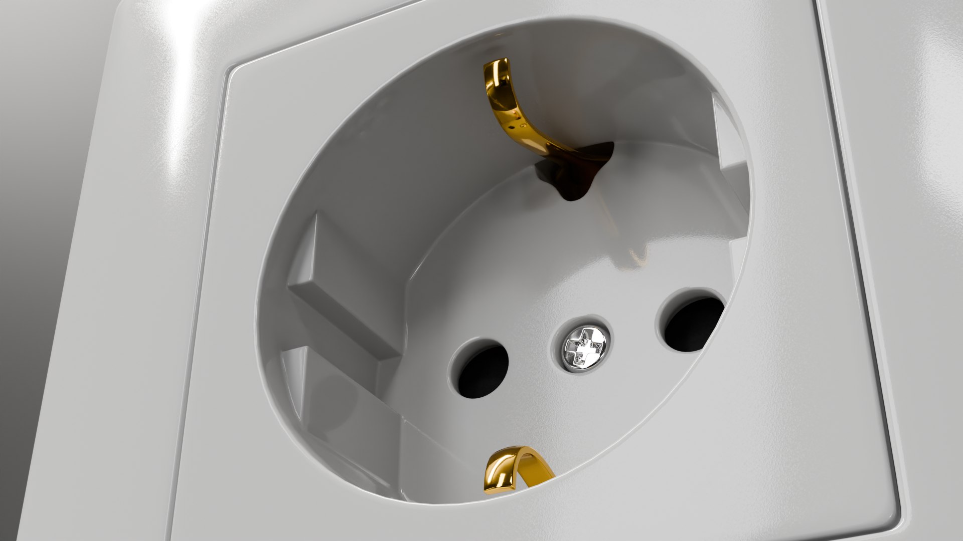 European Schuko Socket 3D Model - TurboSquid 2204887