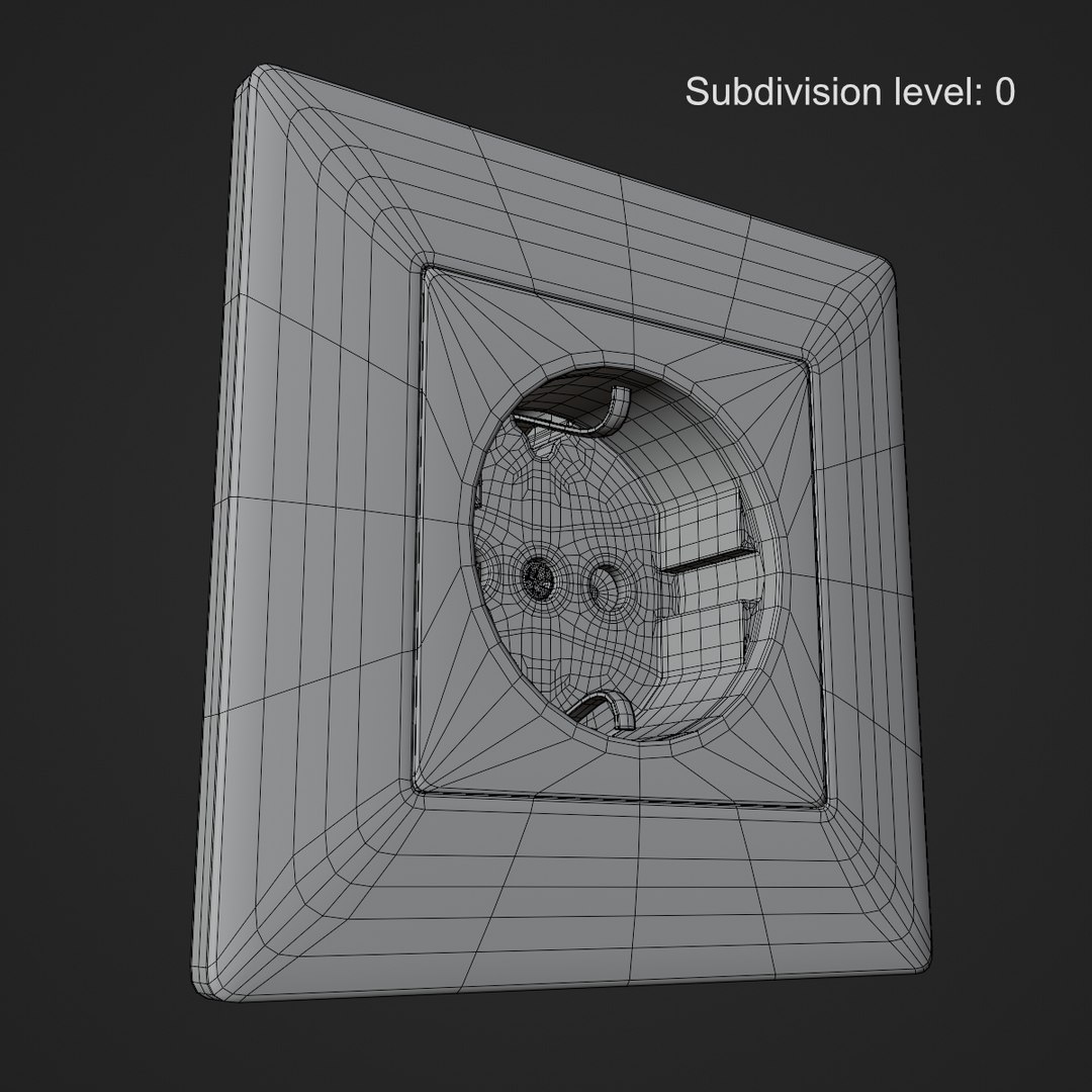 European Schuko Socket 3D Model - TurboSquid 2204887