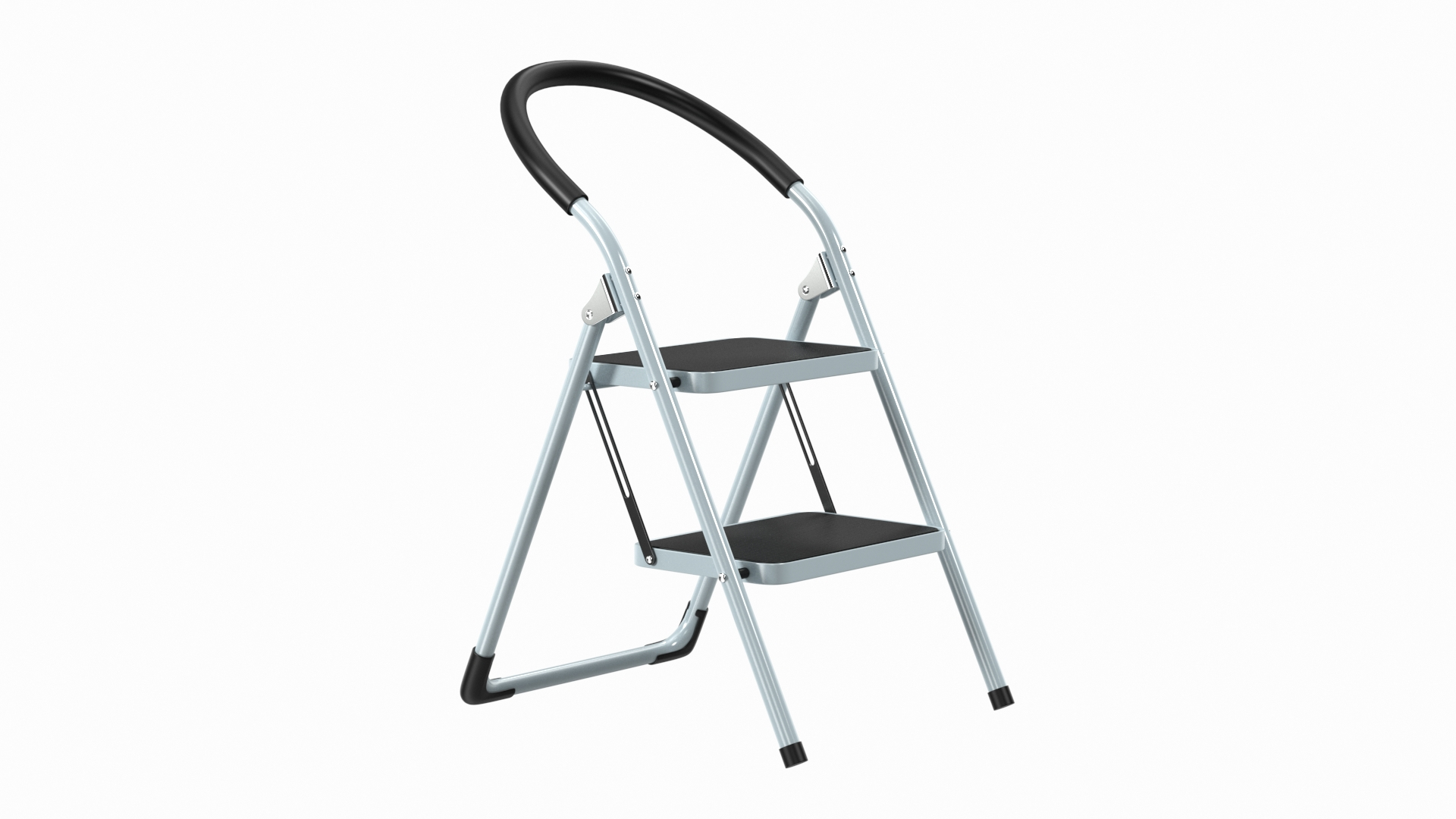 3D 2 Step Ladder Folding Step Stool model - TurboSquid 2154555