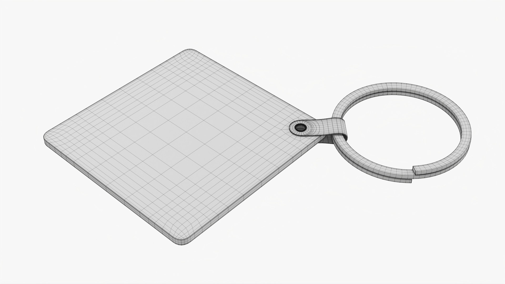 Key ring blank mockup 02 model - TurboSquid 1766236