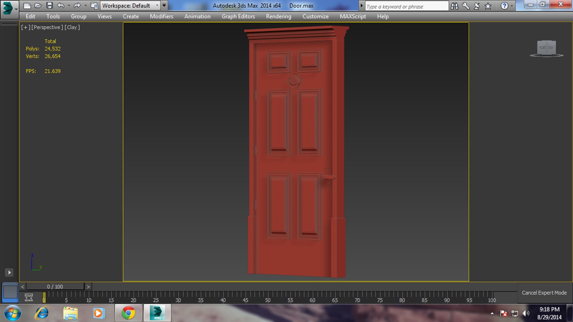 3d Model Hotel Door Room