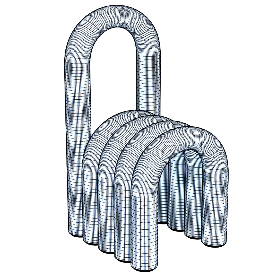 Shaped Pipe Chair 3D - TurboSquid 2286923