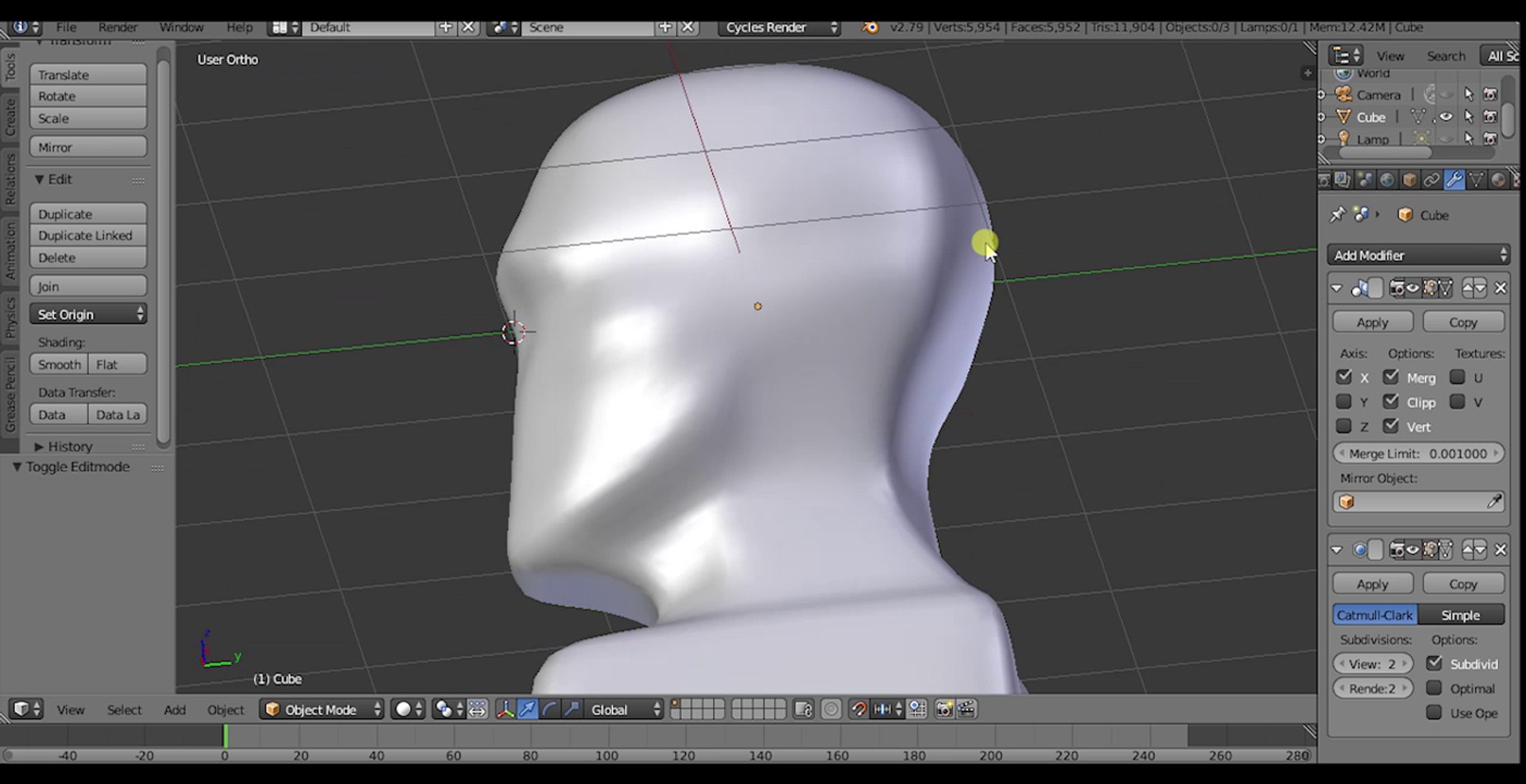 Basic Male Human Head 3D Model - TurboSquid 1401742