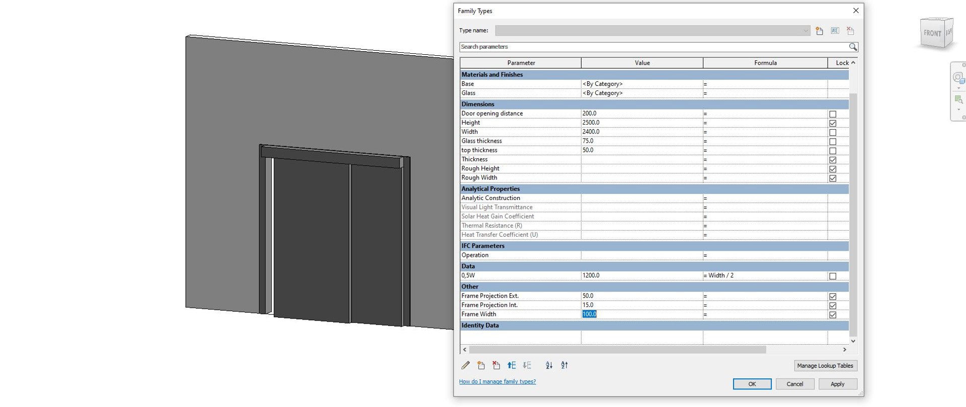 Free Revit Family Sliding 3D - TurboSquid 1678618