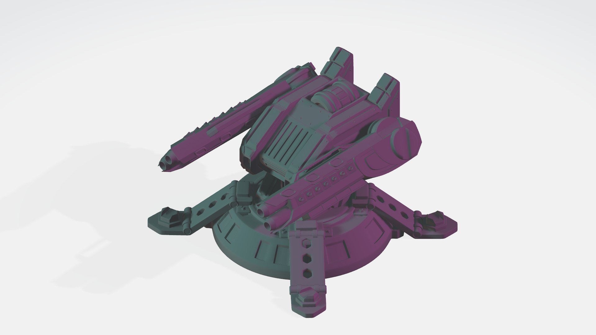 Gun Turret 3D Model - TurboSquid 1671386