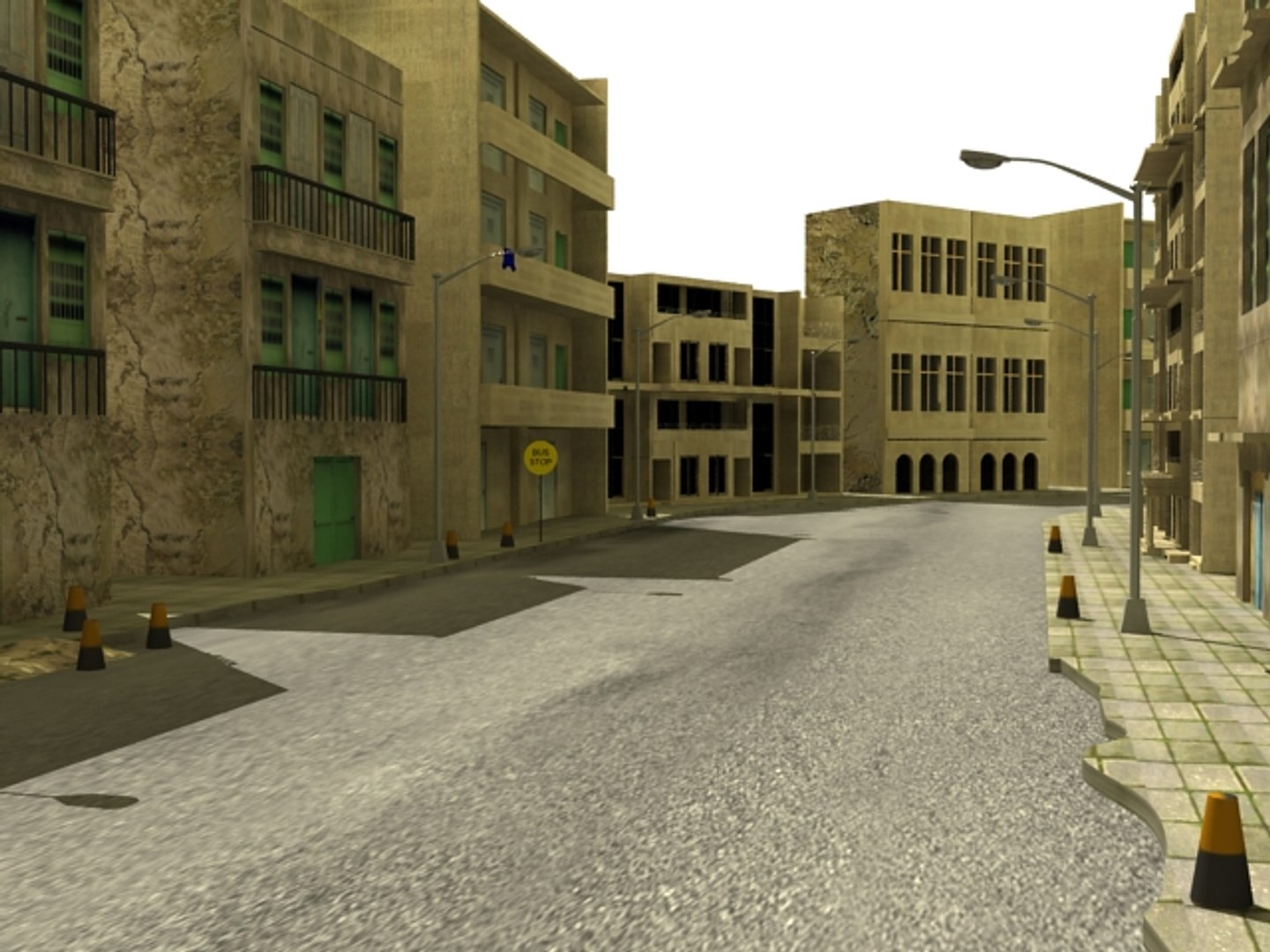 3ds Max Street Scene