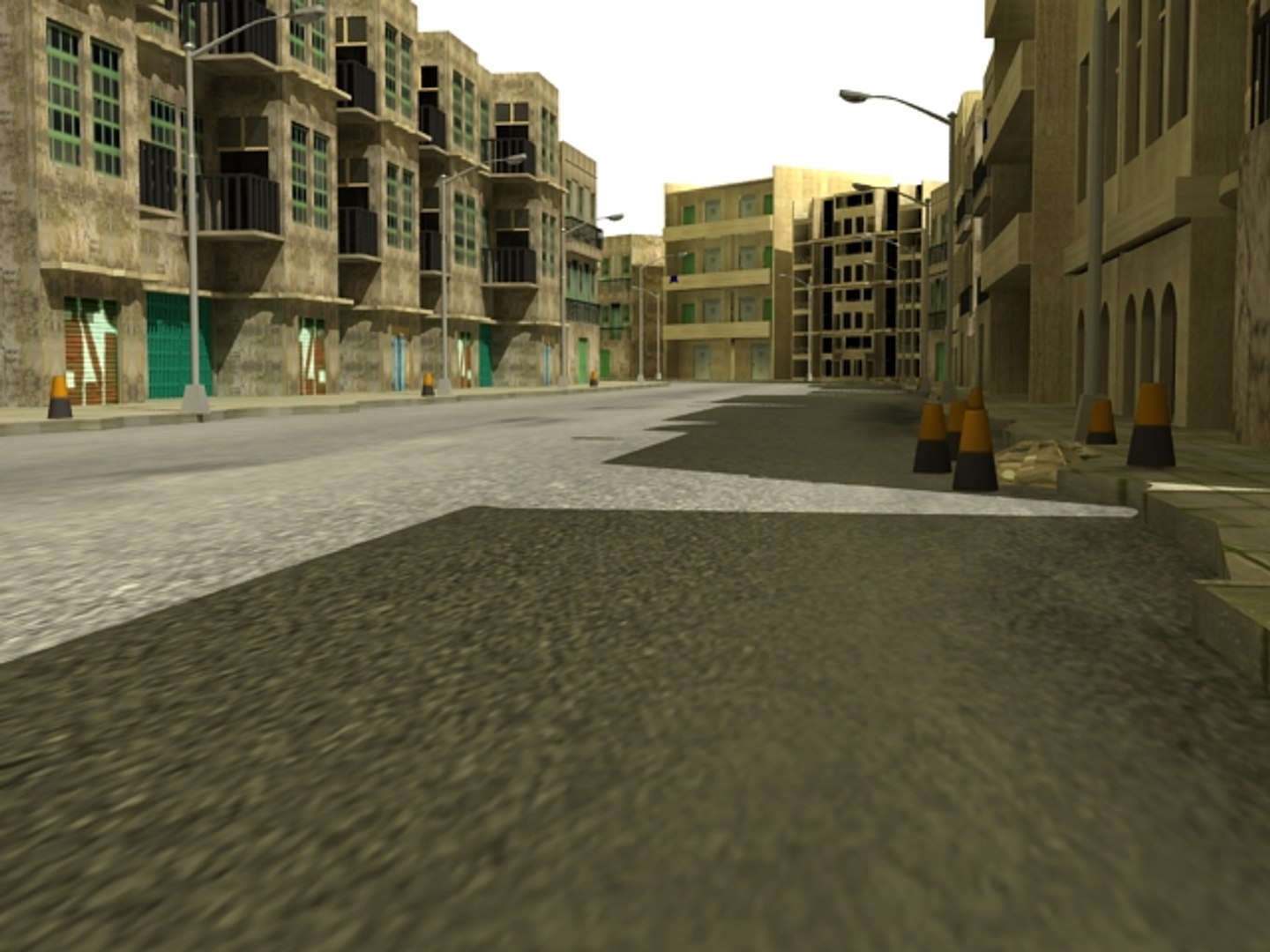 3ds Max Street Scene