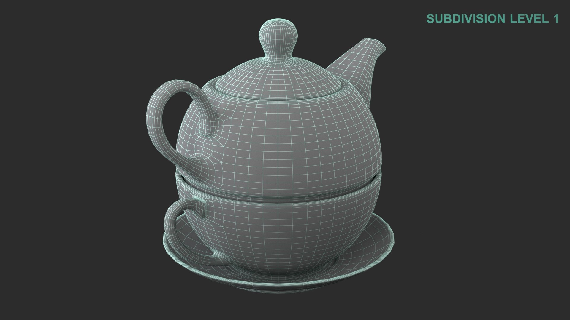 3D Teapot Set - TurboSquid 1996894