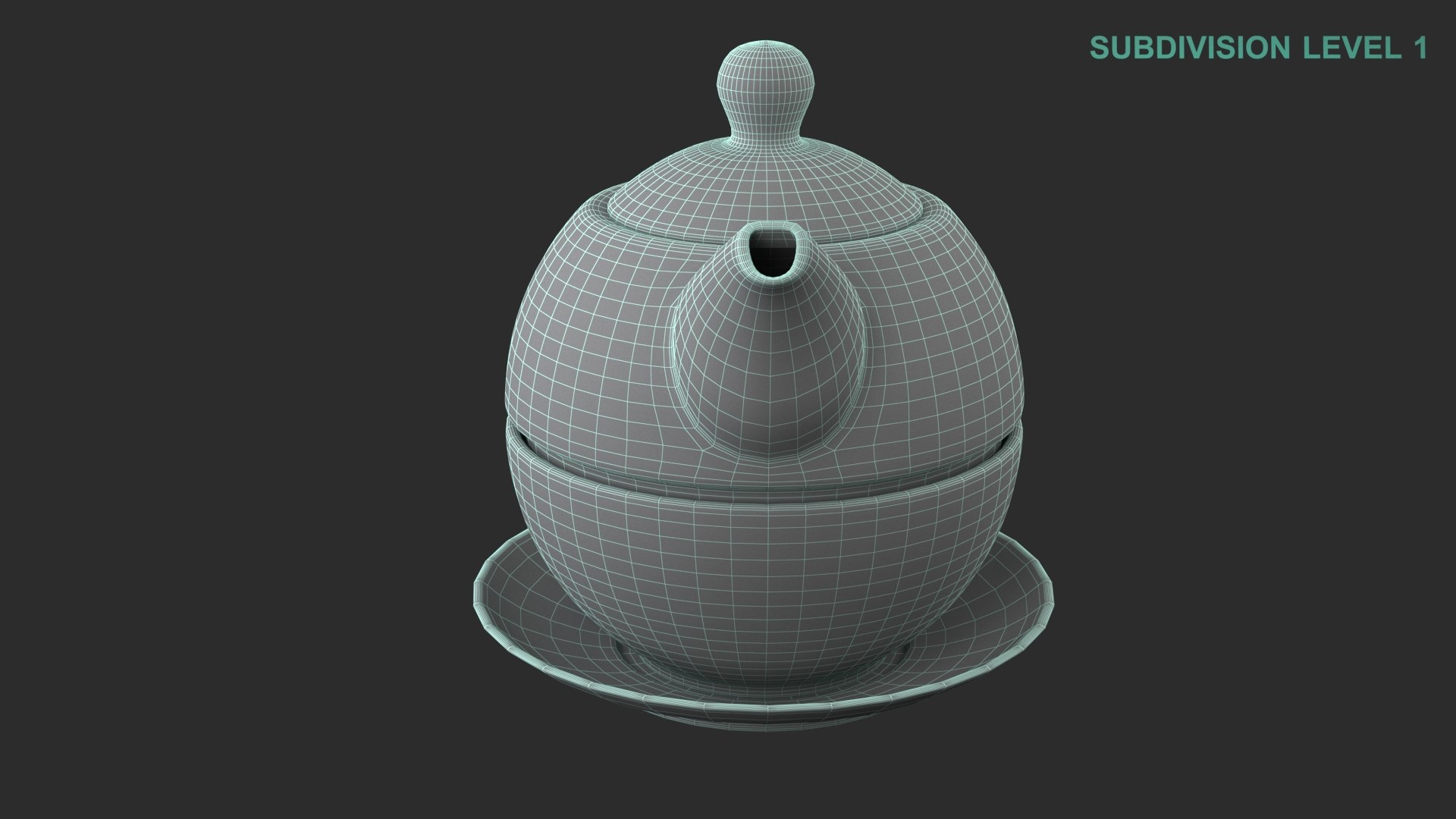 3D Teapot Set - TurboSquid 1996894