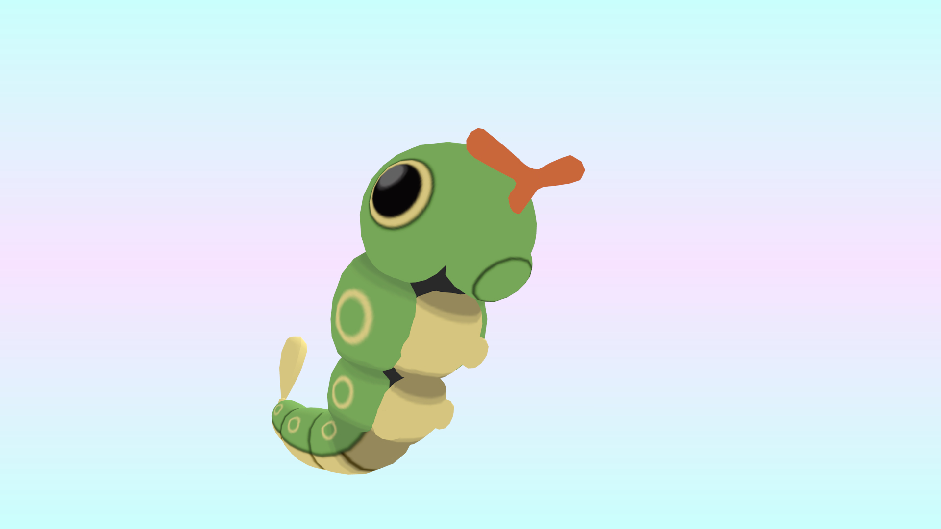 POKEMON Caterpie Animated Game Already - TurboSquid 2318181