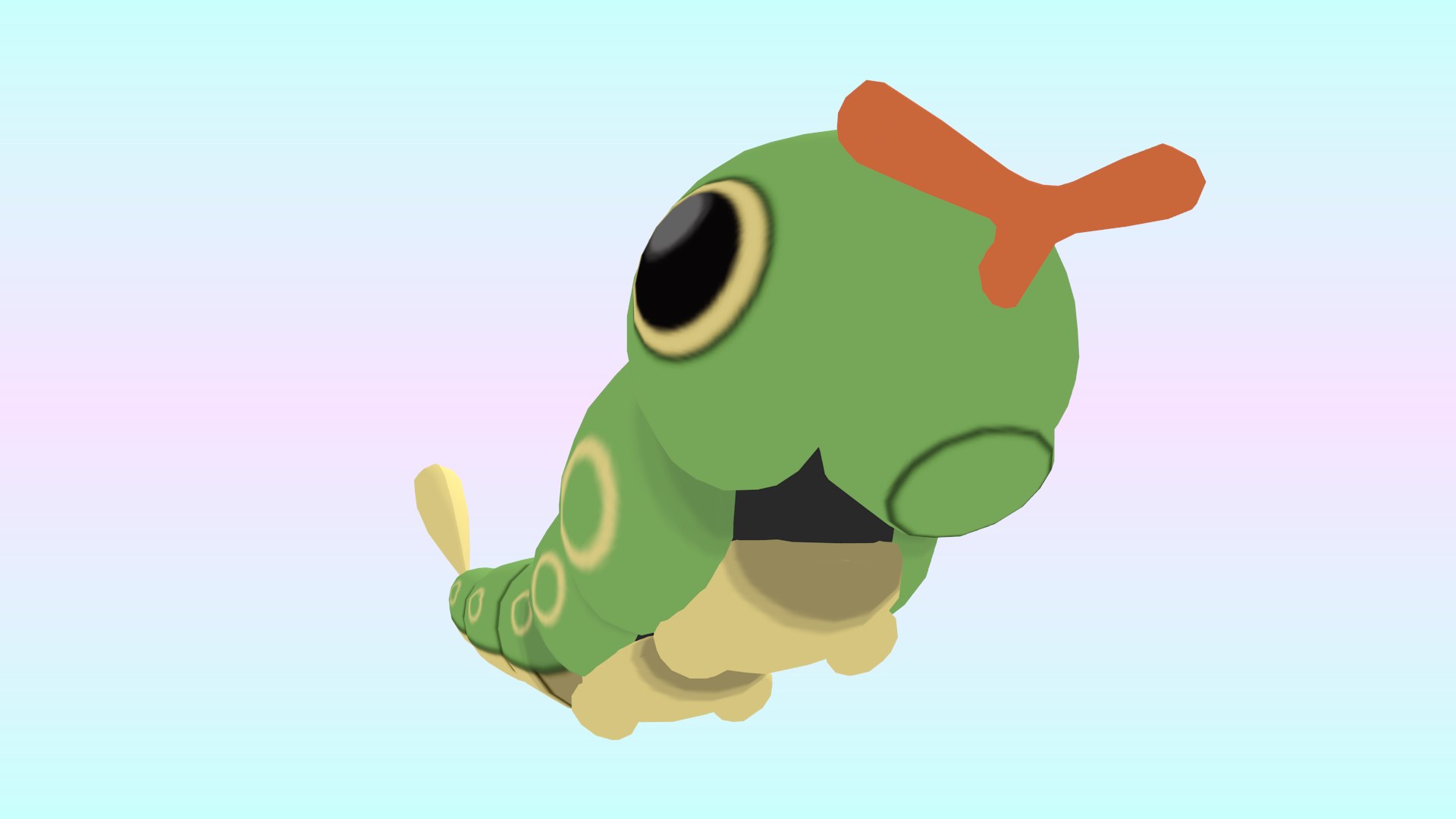 POKEMON Caterpie Animated Game Already - TurboSquid 2318181