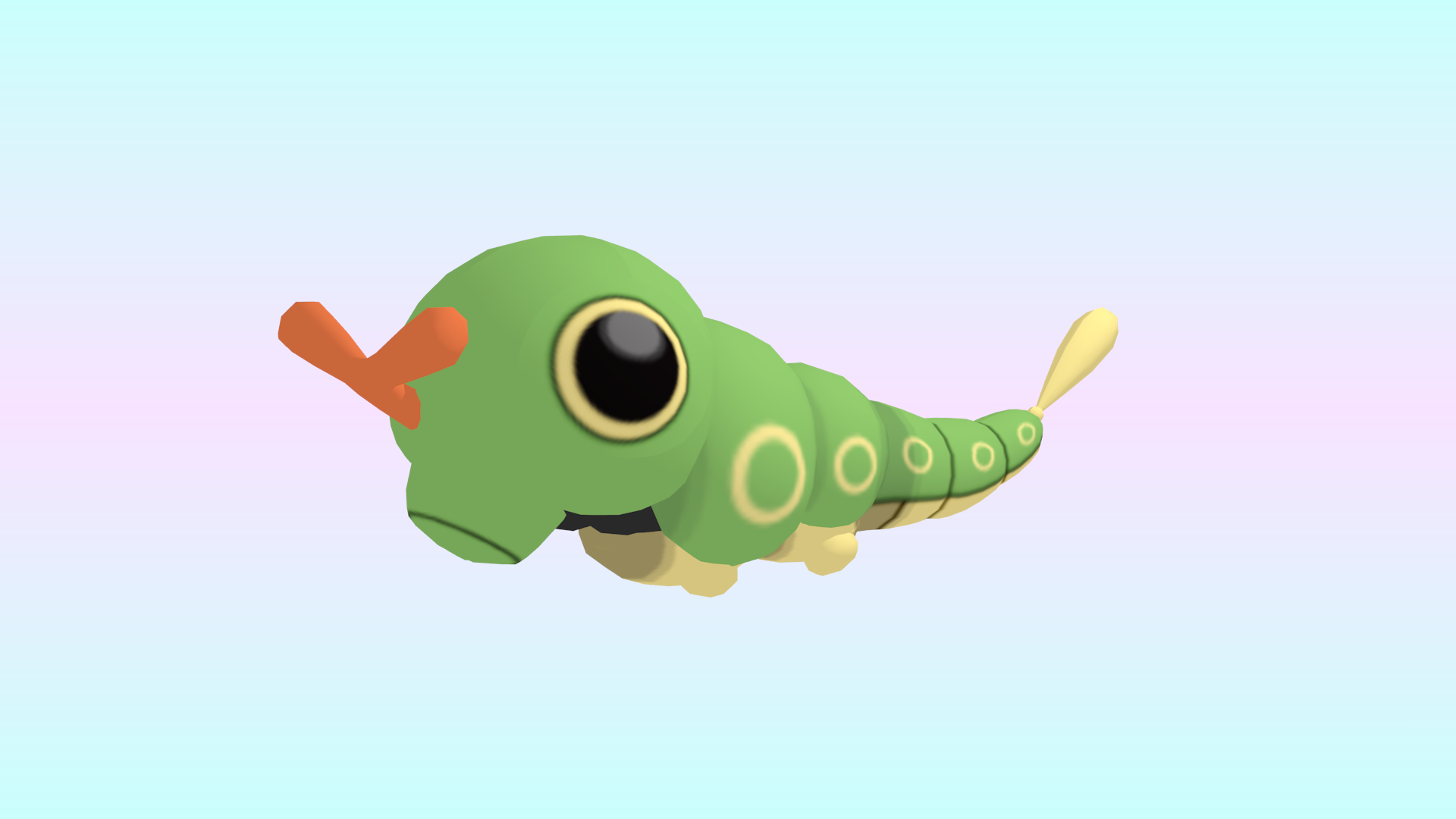 POKEMON Caterpie Animated Game Already - TurboSquid 2318181