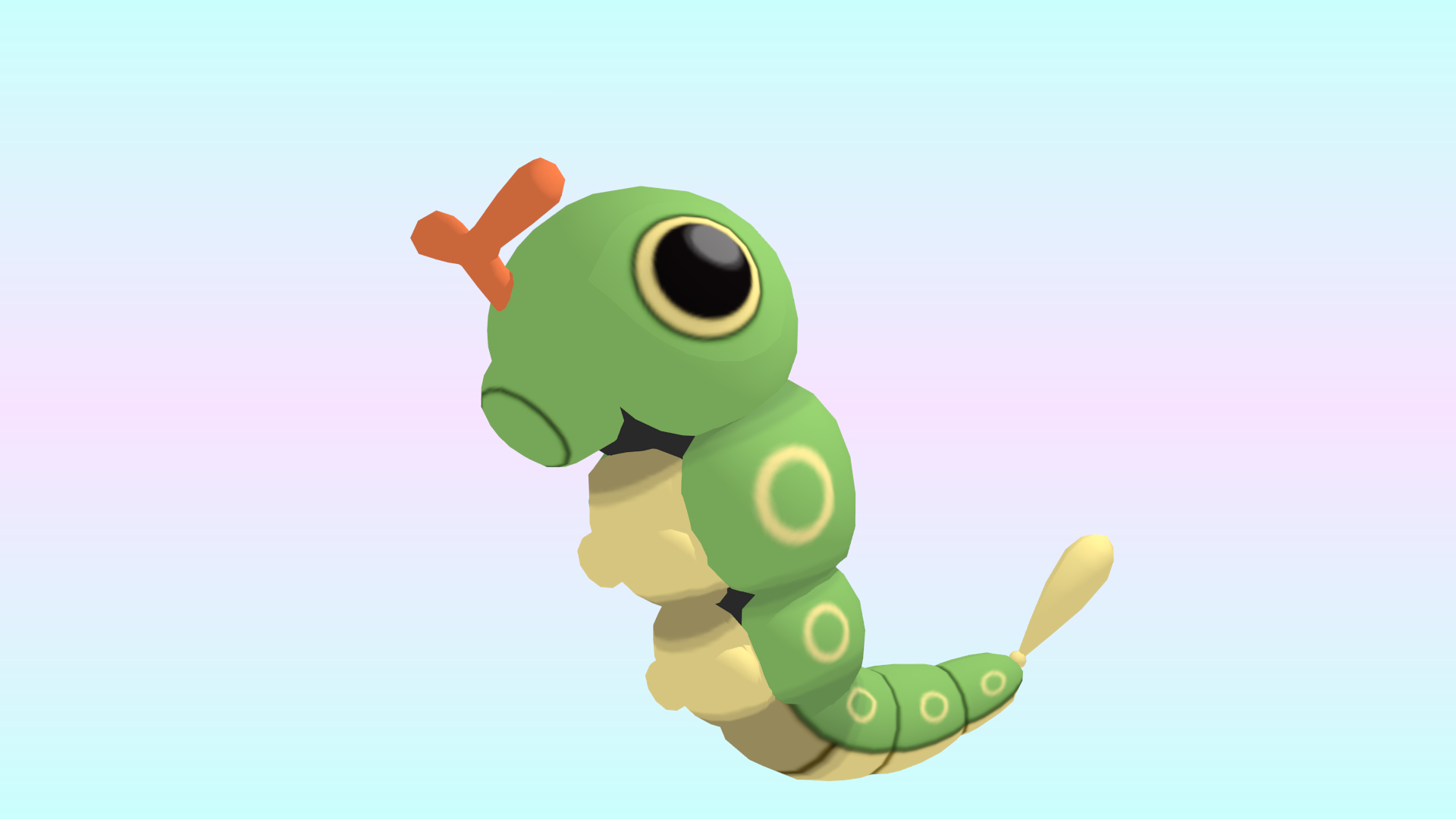 POKEMON Caterpie Animated Game Already - TurboSquid 2318181