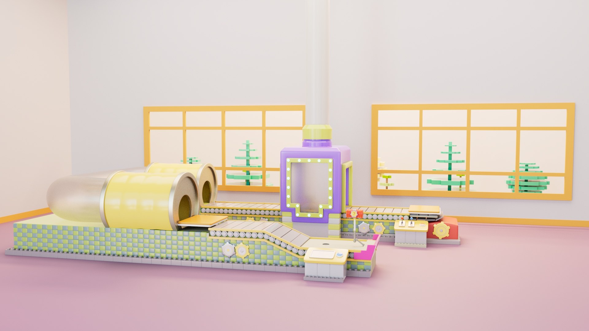 Toy Factory Conveyor belt 3D - TurboSquid 2016104