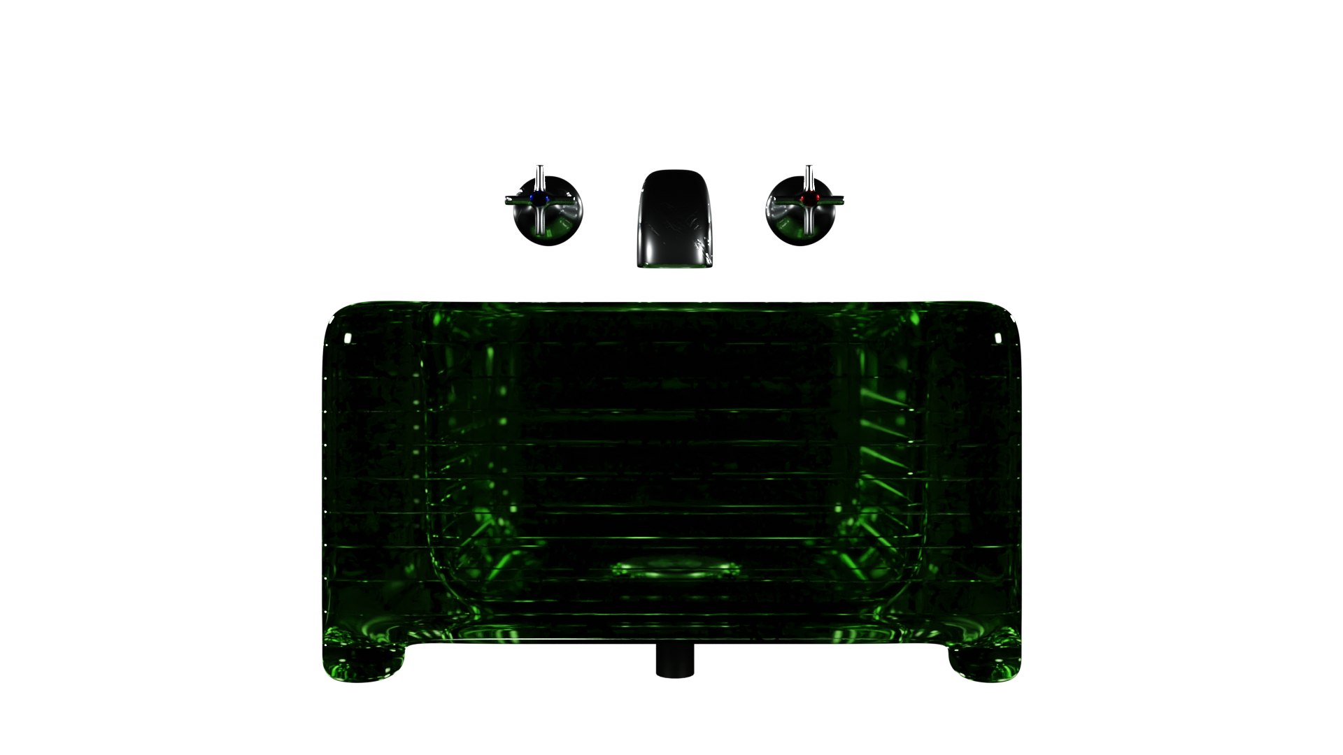 3D Mid Century Mod Sink Set Model - TurboSquid 2135793