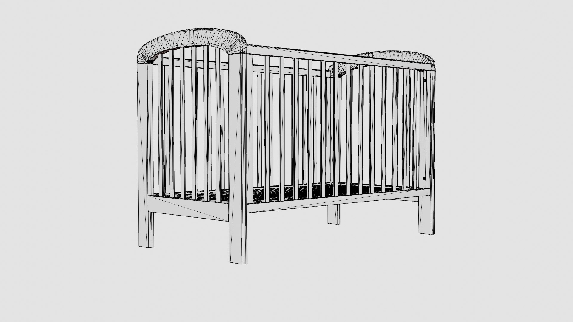 3D Troll Crib Lux Grey Model - TurboSquid 2244071