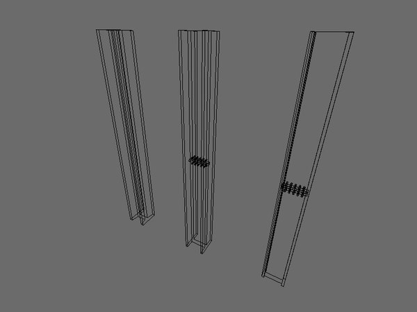 3d model supportng beam