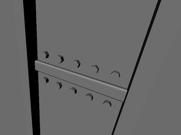 3d model supportng beam