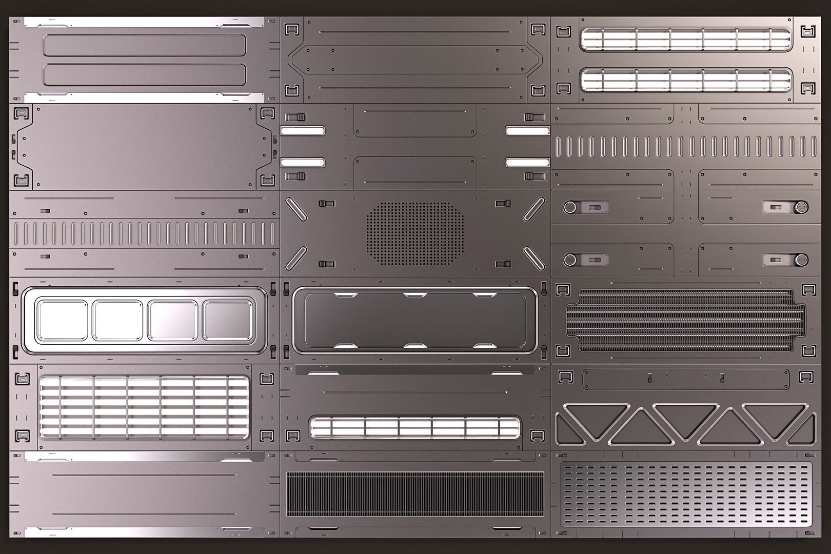 3D sci fi interior kitbash - TurboSquid 1286896
