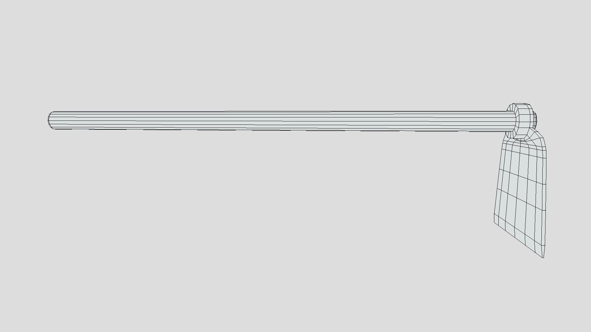 Low Poly Cartoon Hoe 3D Model - TurboSquid 1845510