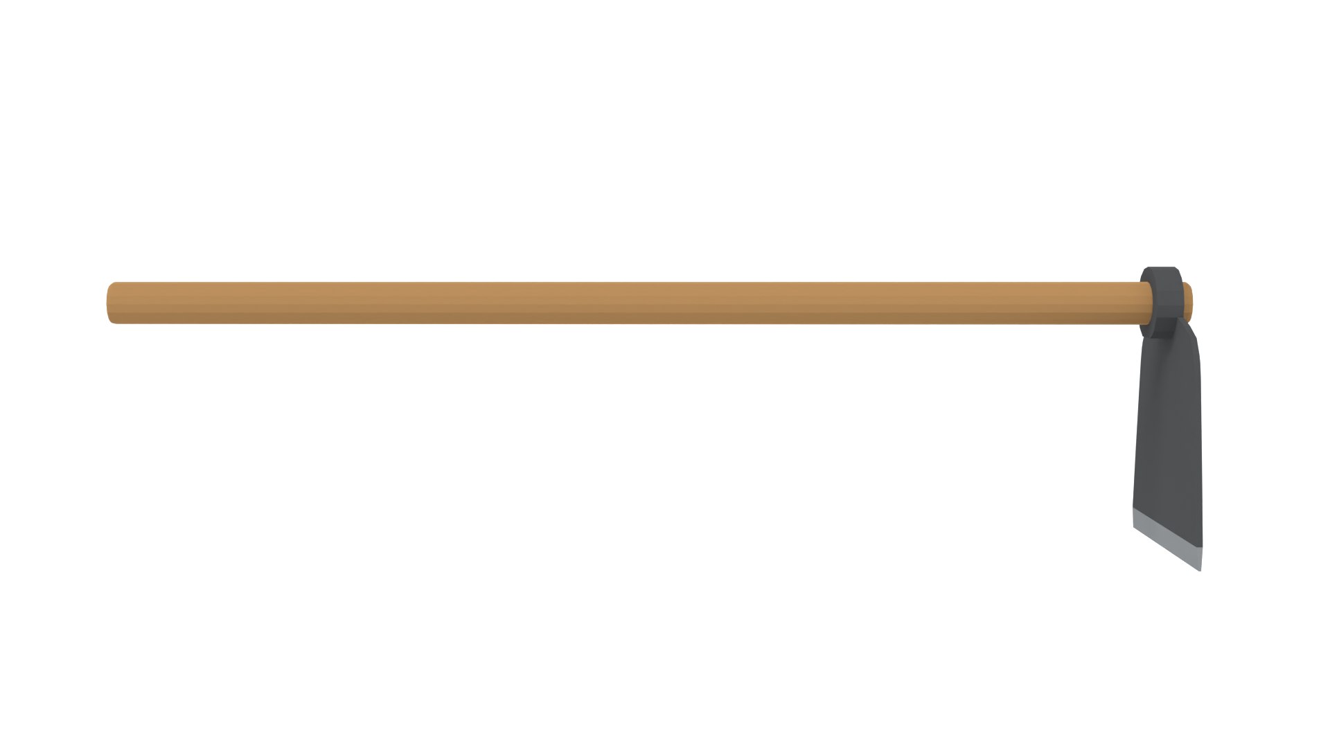 Low Poly Cartoon Hoe 3D Model - TurboSquid 1845510