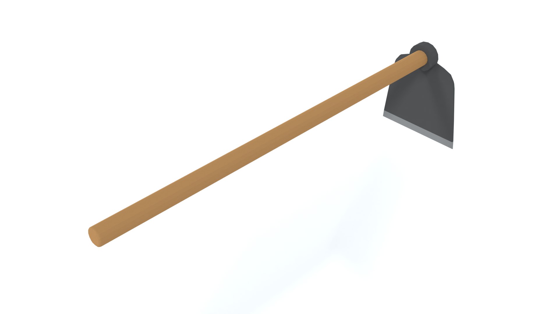 Low Poly Cartoon Hoe 3D Model - TurboSquid 1845510