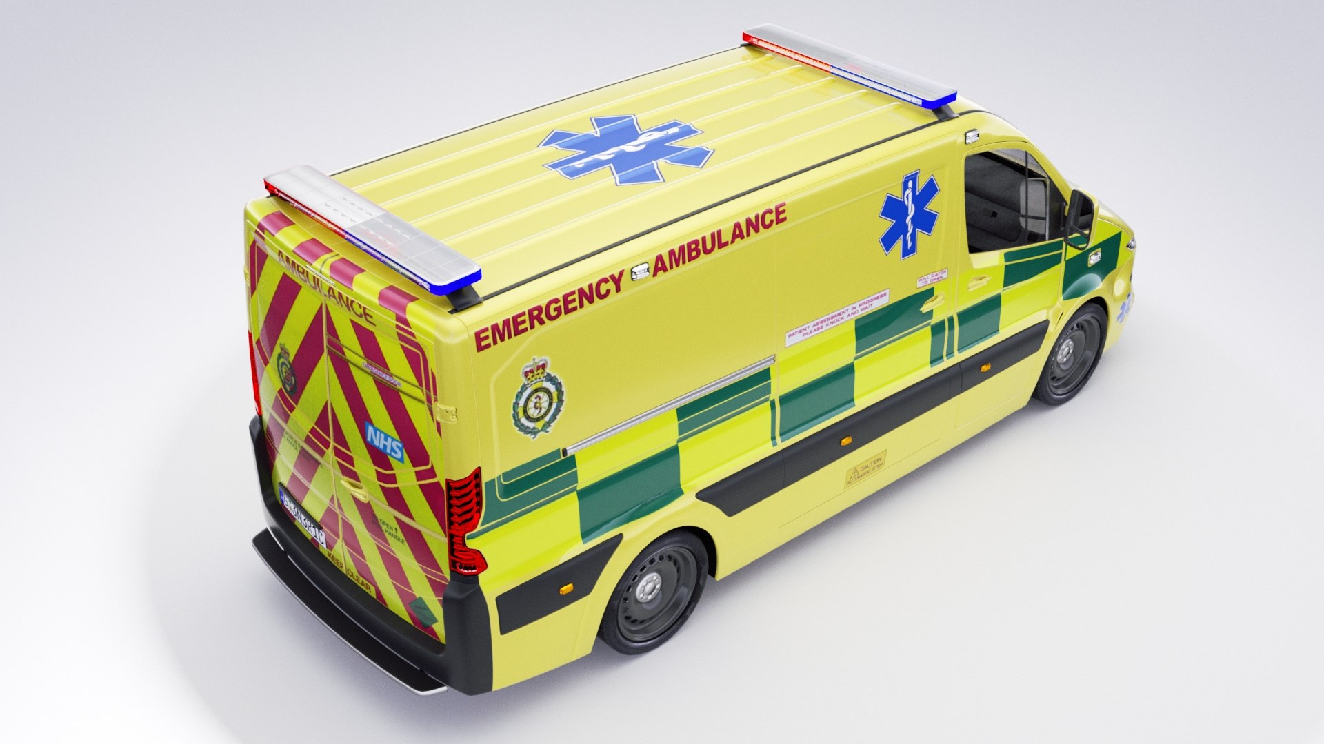 Generic UK Ambulance V32 3D Model - TurboSquid 2254005