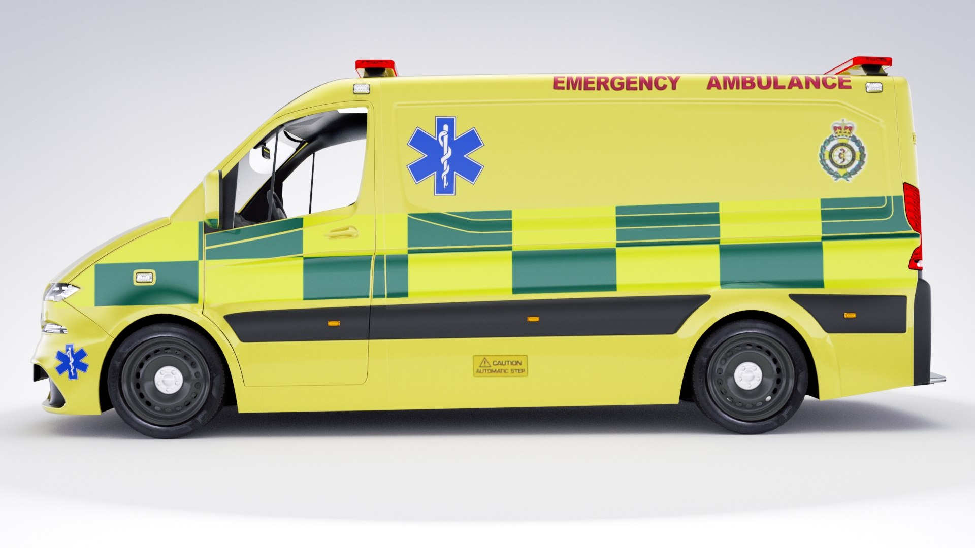 Generic UK Ambulance V32 3D Model - TurboSquid 2254005