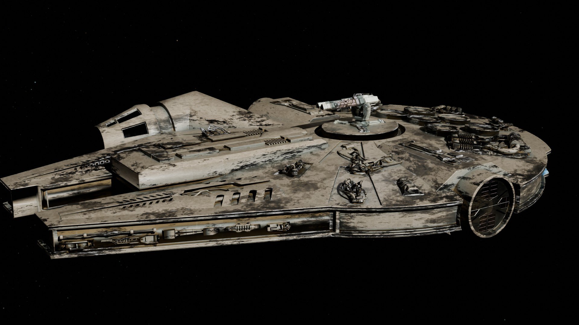Star Wars Milenium Falcon Model - TurboSquid 2231772