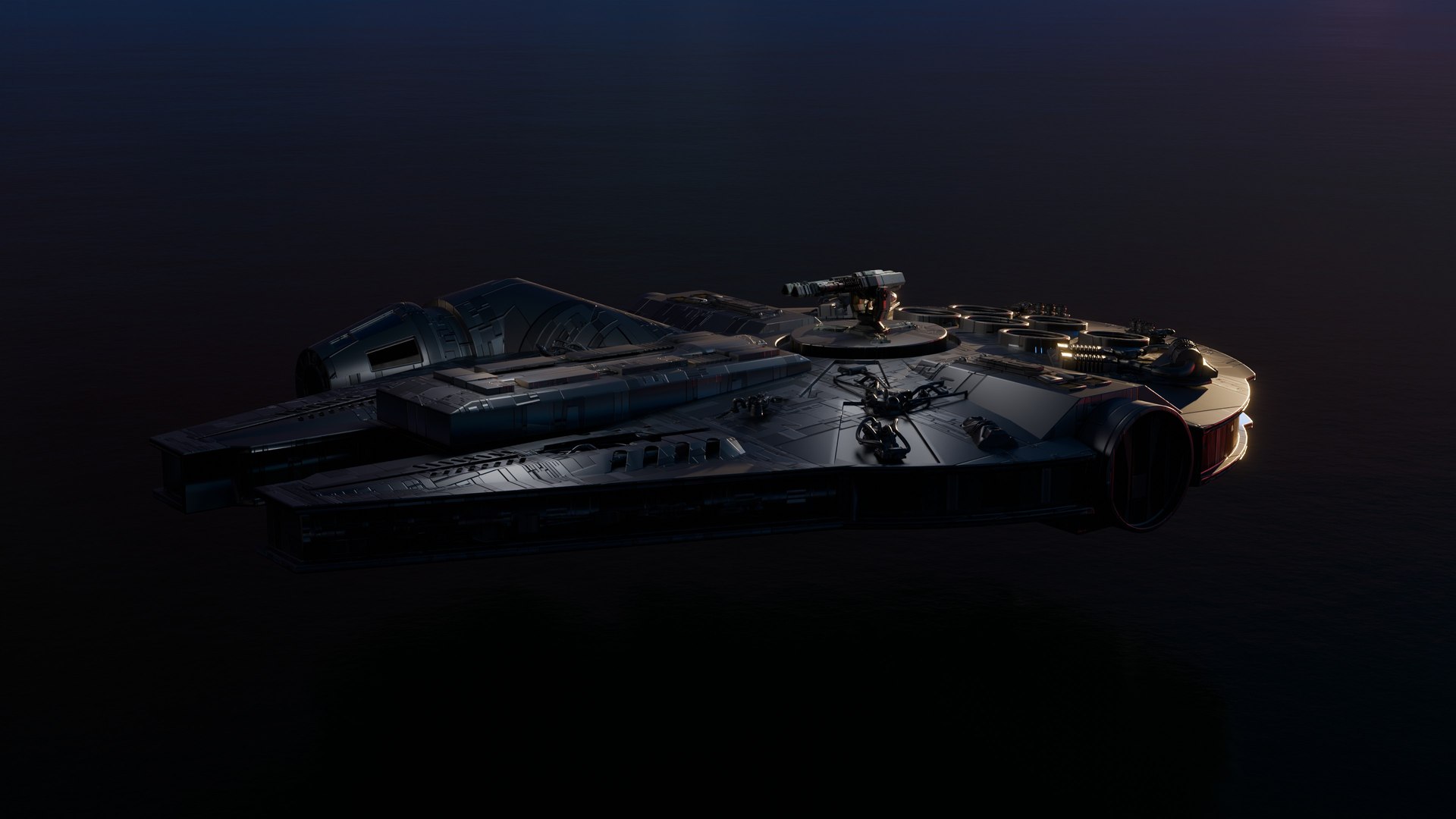 Star Wars Milenium Falcon Model - TurboSquid 2231772