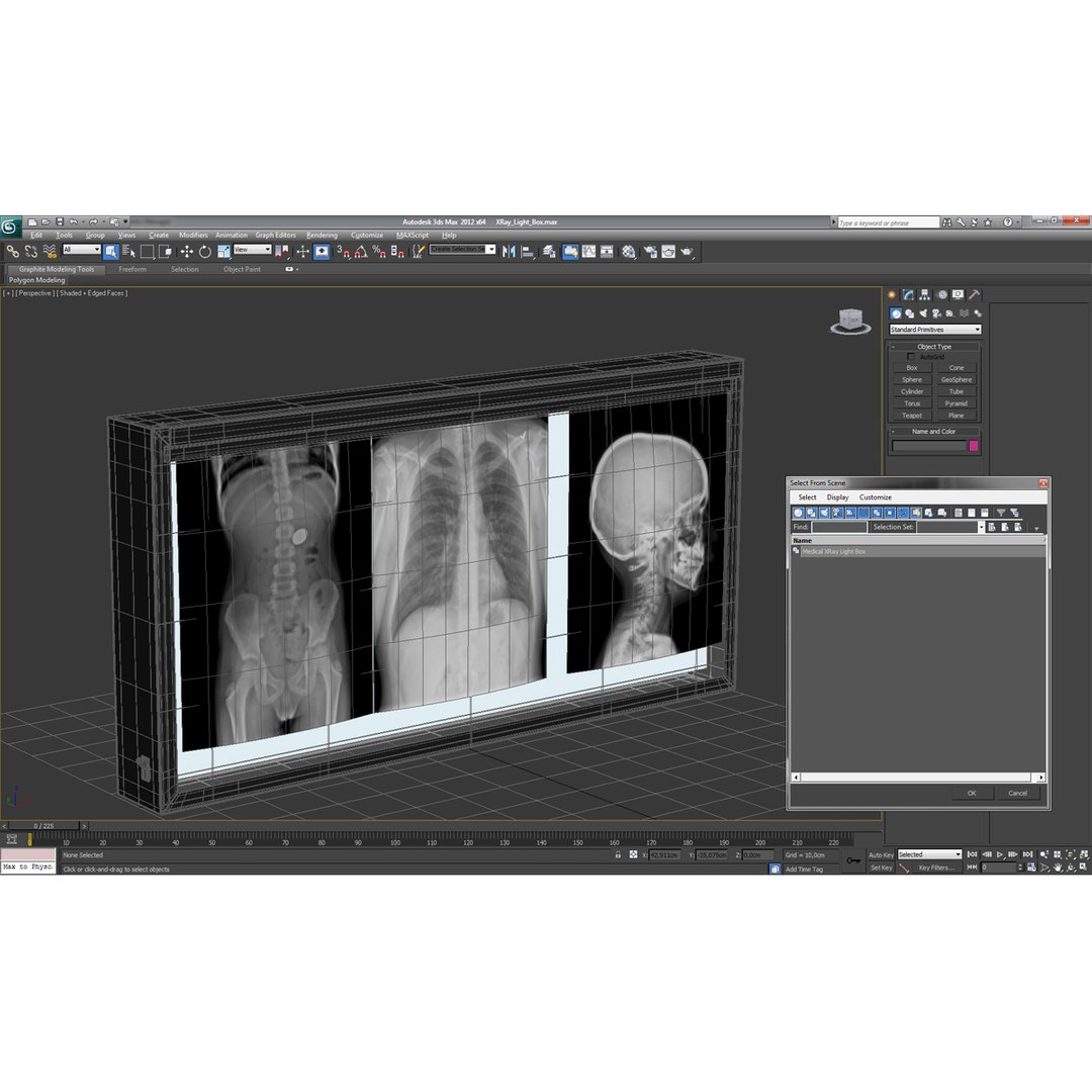 3d model xray light box x