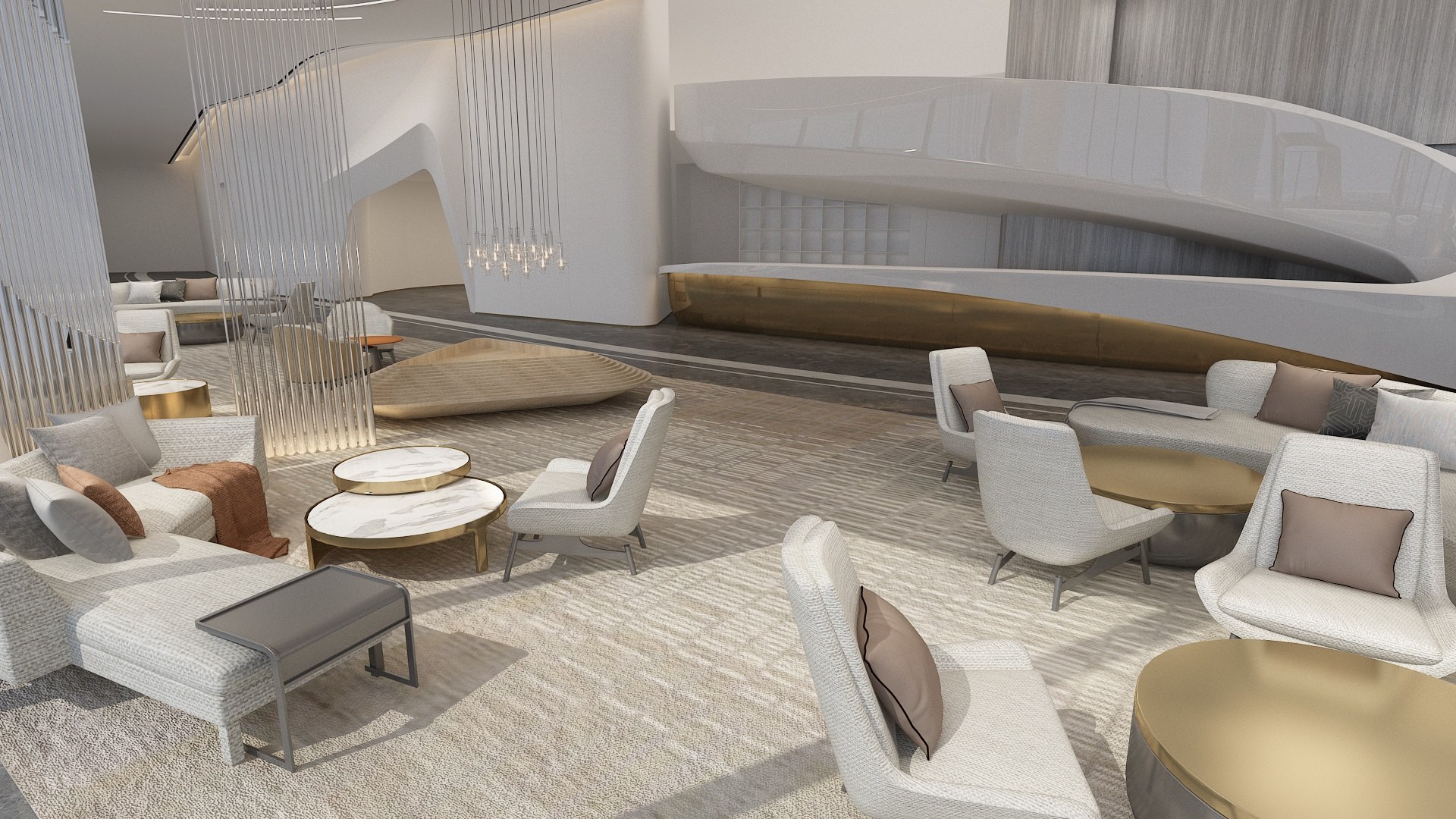 3D The Hotel Lobby 5 Model - TurboSquid 2276271