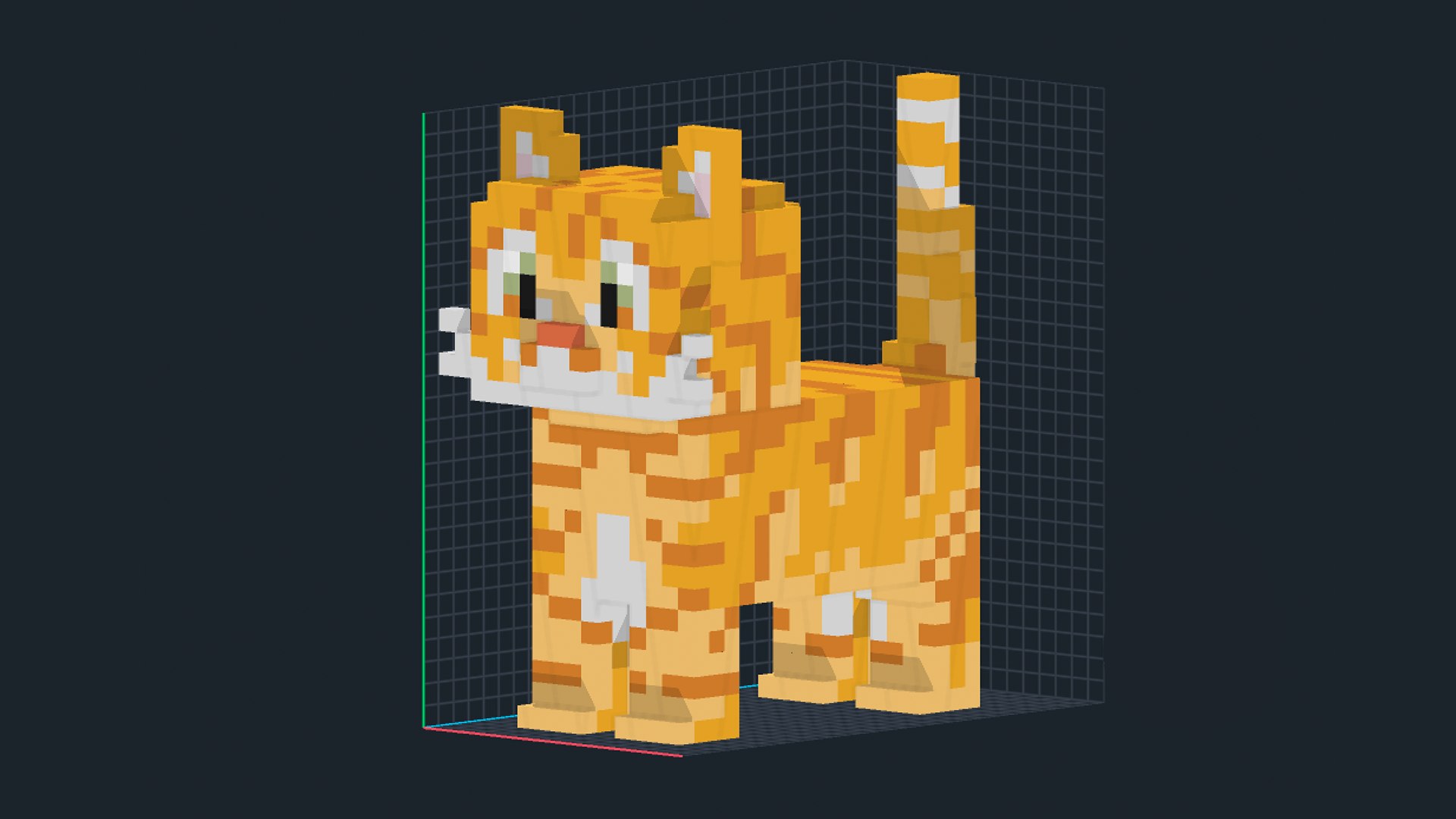Voxel Cat 3D Model - TurboSquid 2080417