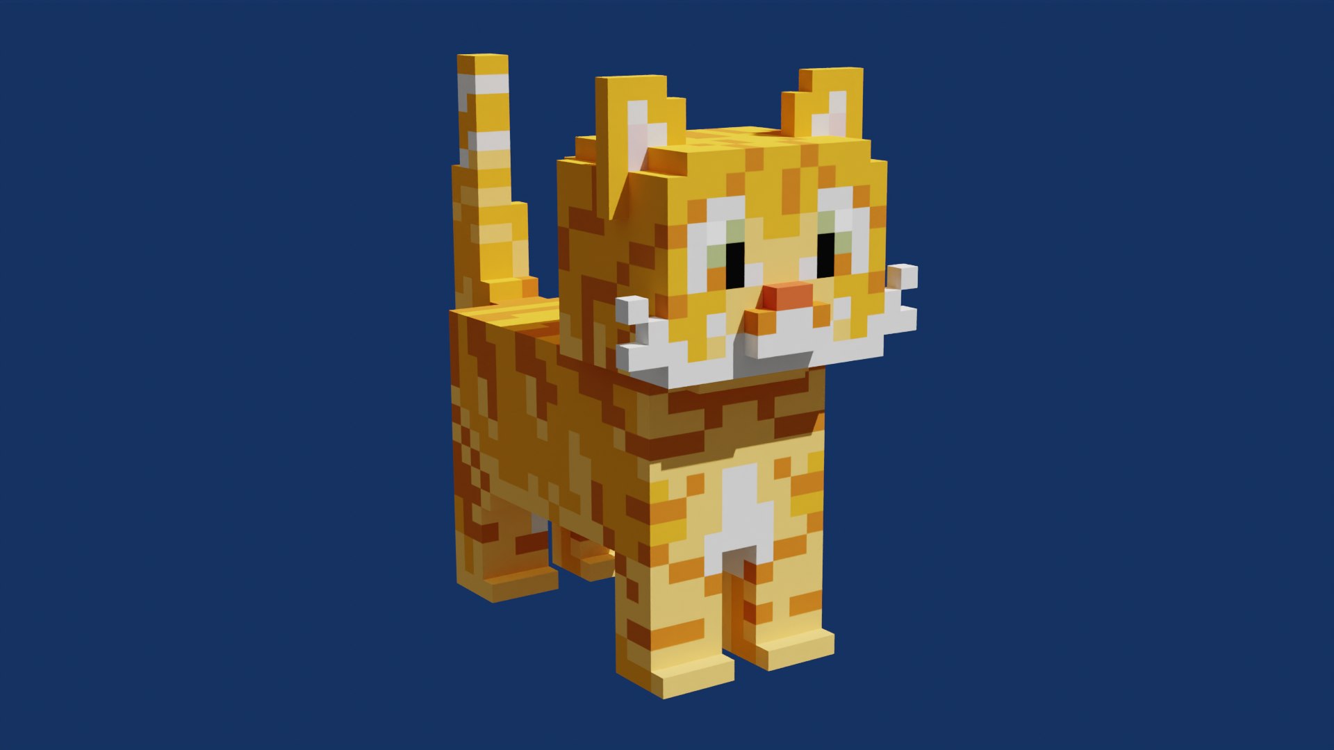 Voxel Cat 3D Model - TurboSquid 2080417