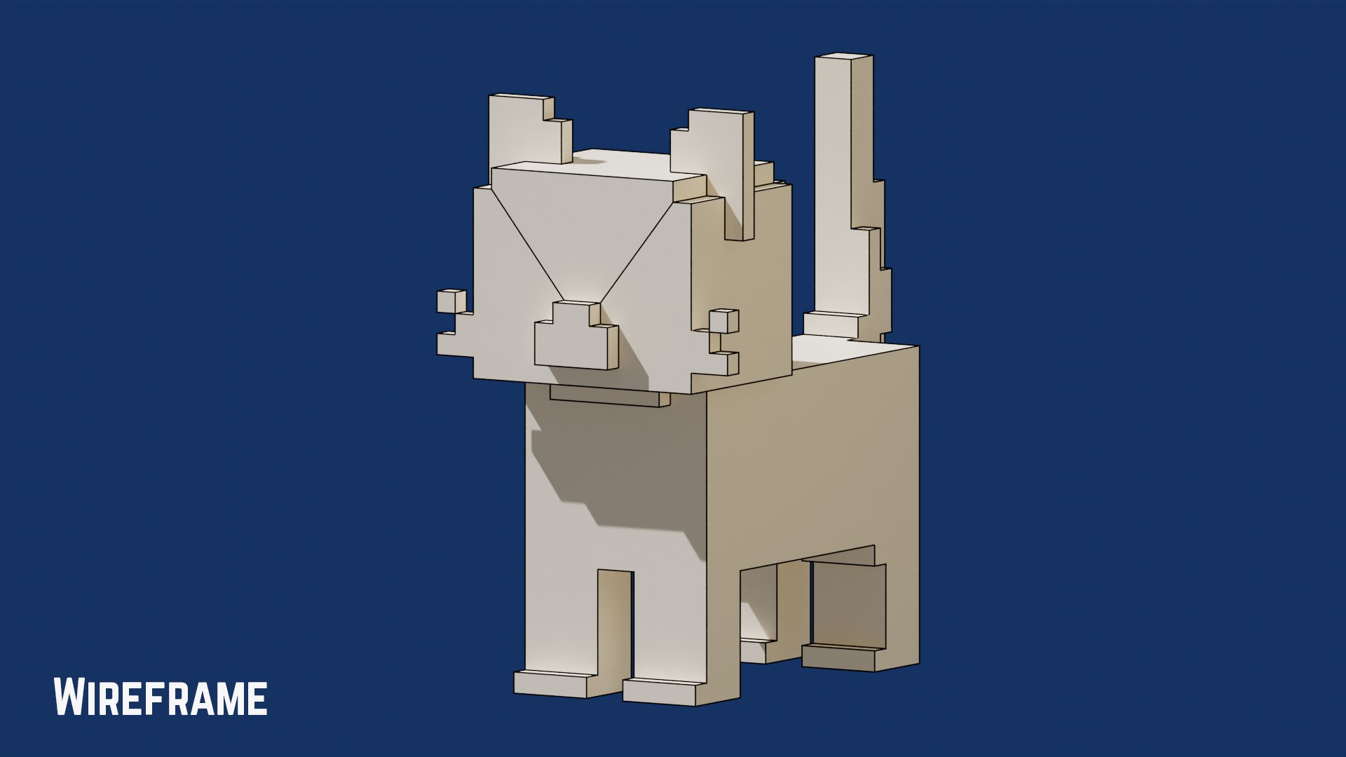 Voxel Cat 3D Model - TurboSquid 2080417