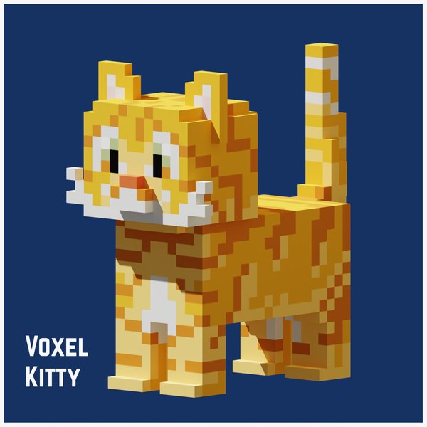 Voxel Cat 3D 모델 - TurboSquid 2080417