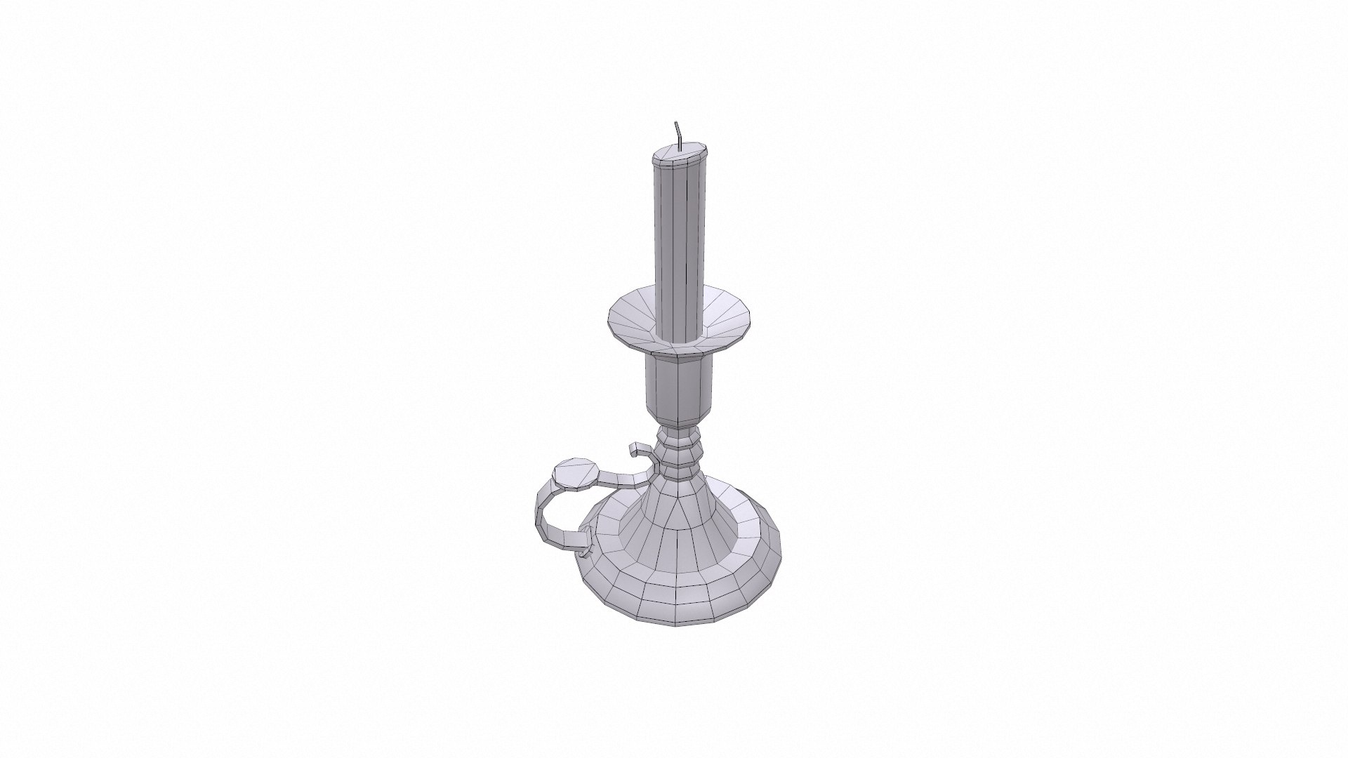 Free Old Candle Low-poly PBR Model - TurboSquid 2008131