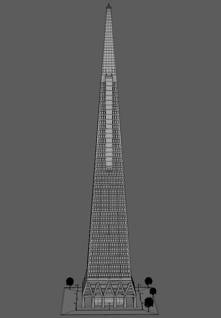 Transamerica Pyramid San Francisco 3D Model - TurboSquid 1387841