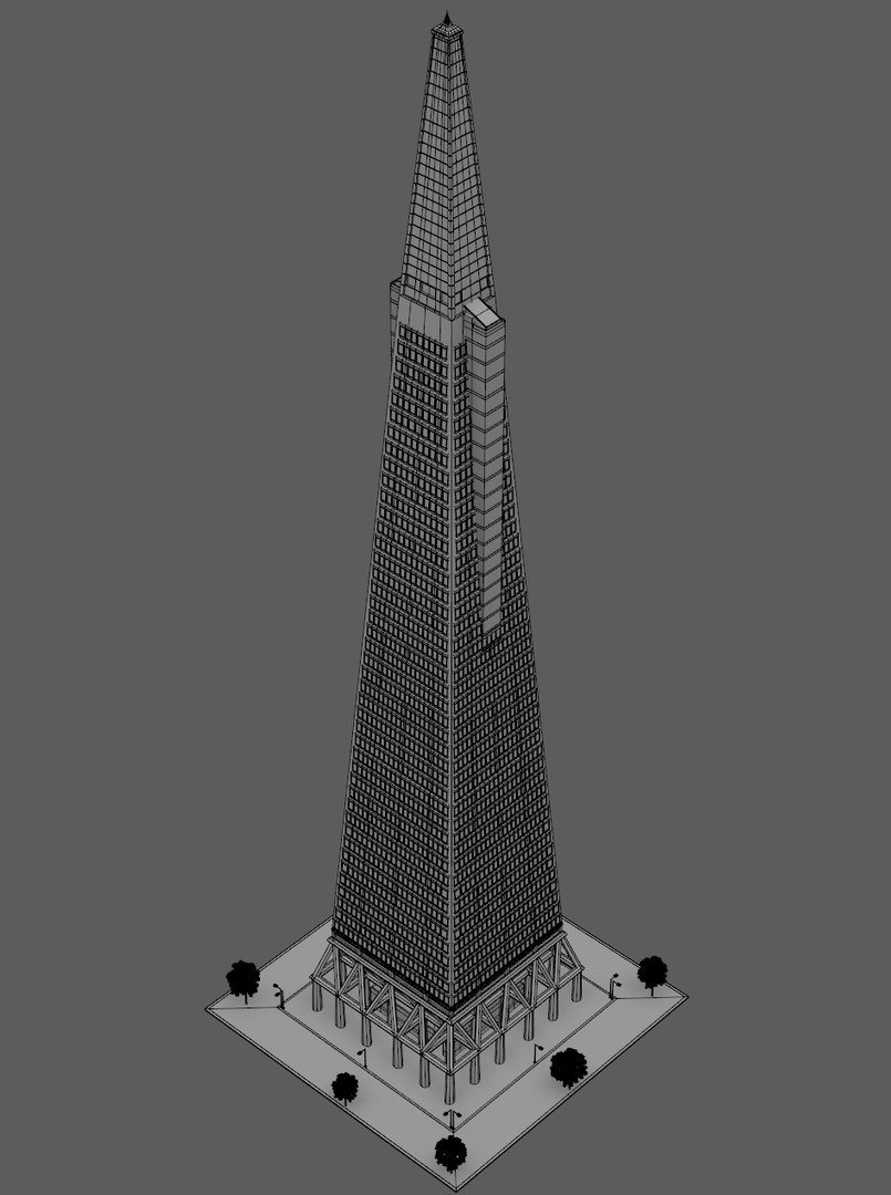 Transamerica Pyramid San Francisco 3D Model - TurboSquid 1387841