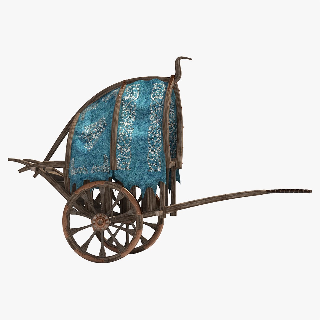 3d Model Fantasy Cart