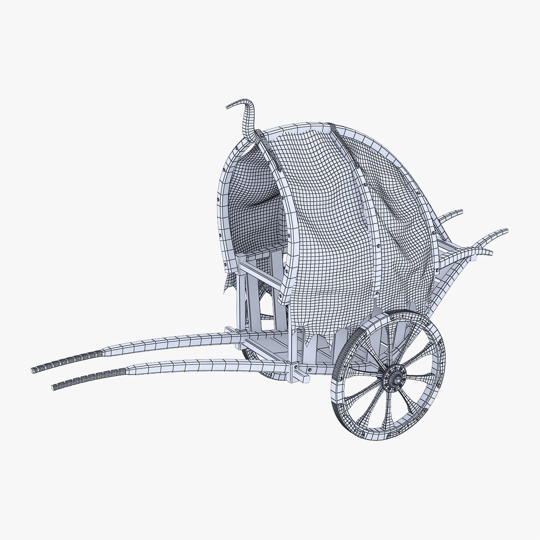 3d Model Fantasy Cart