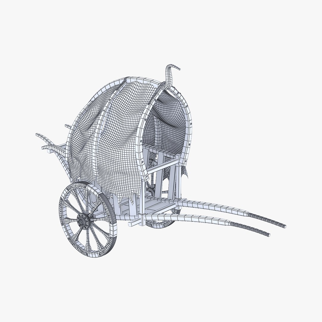 3d Model Fantasy Cart