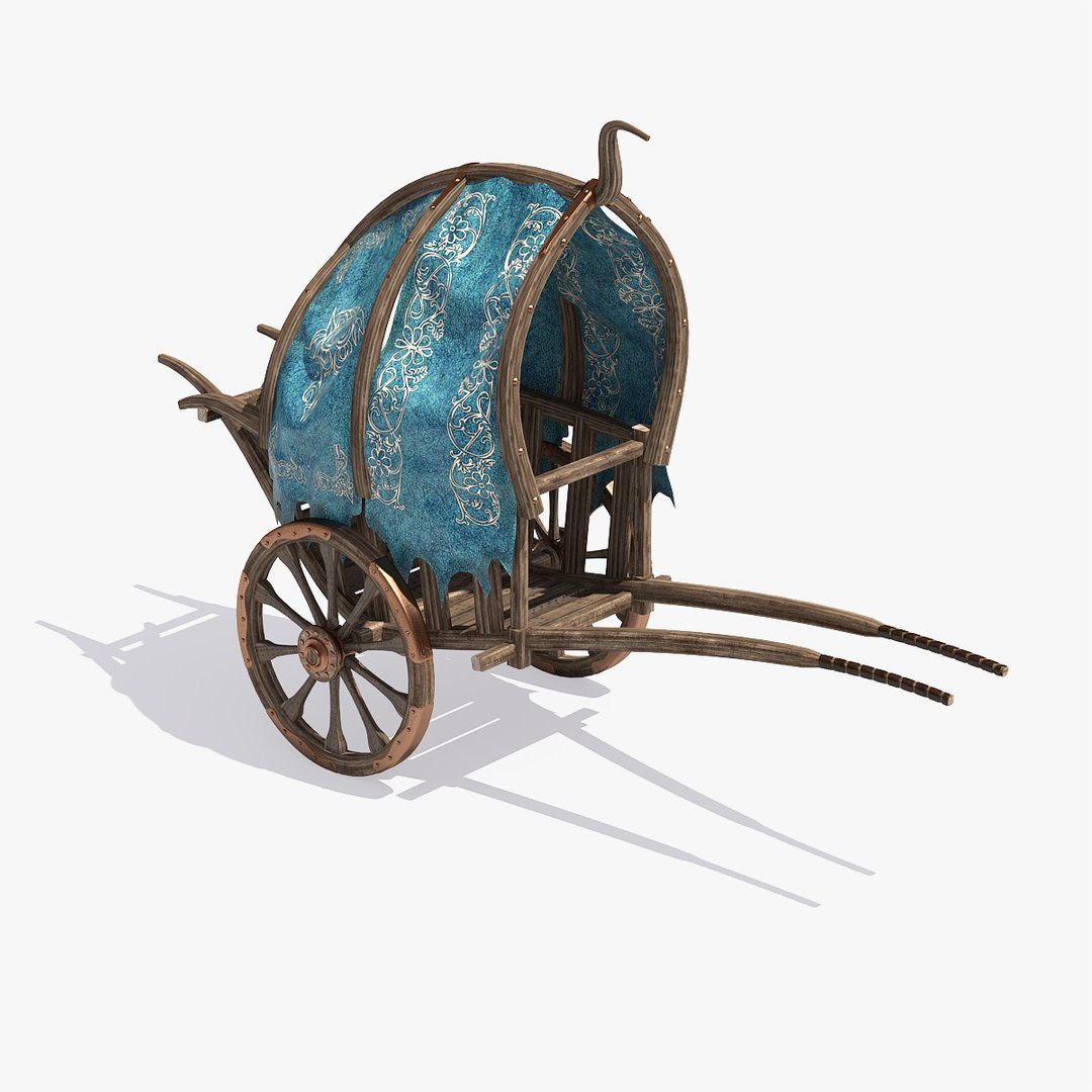 3d Model Fantasy Cart