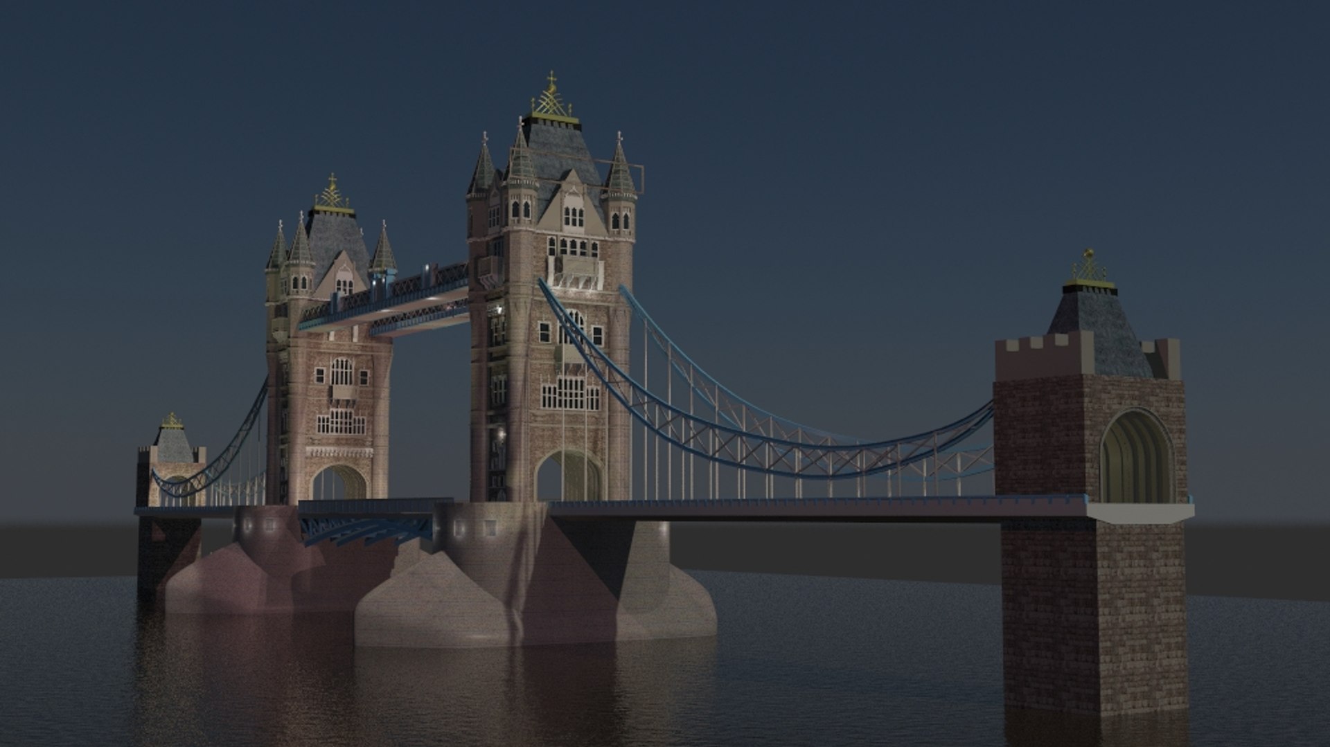 stonehenge tower bridge 3d max
