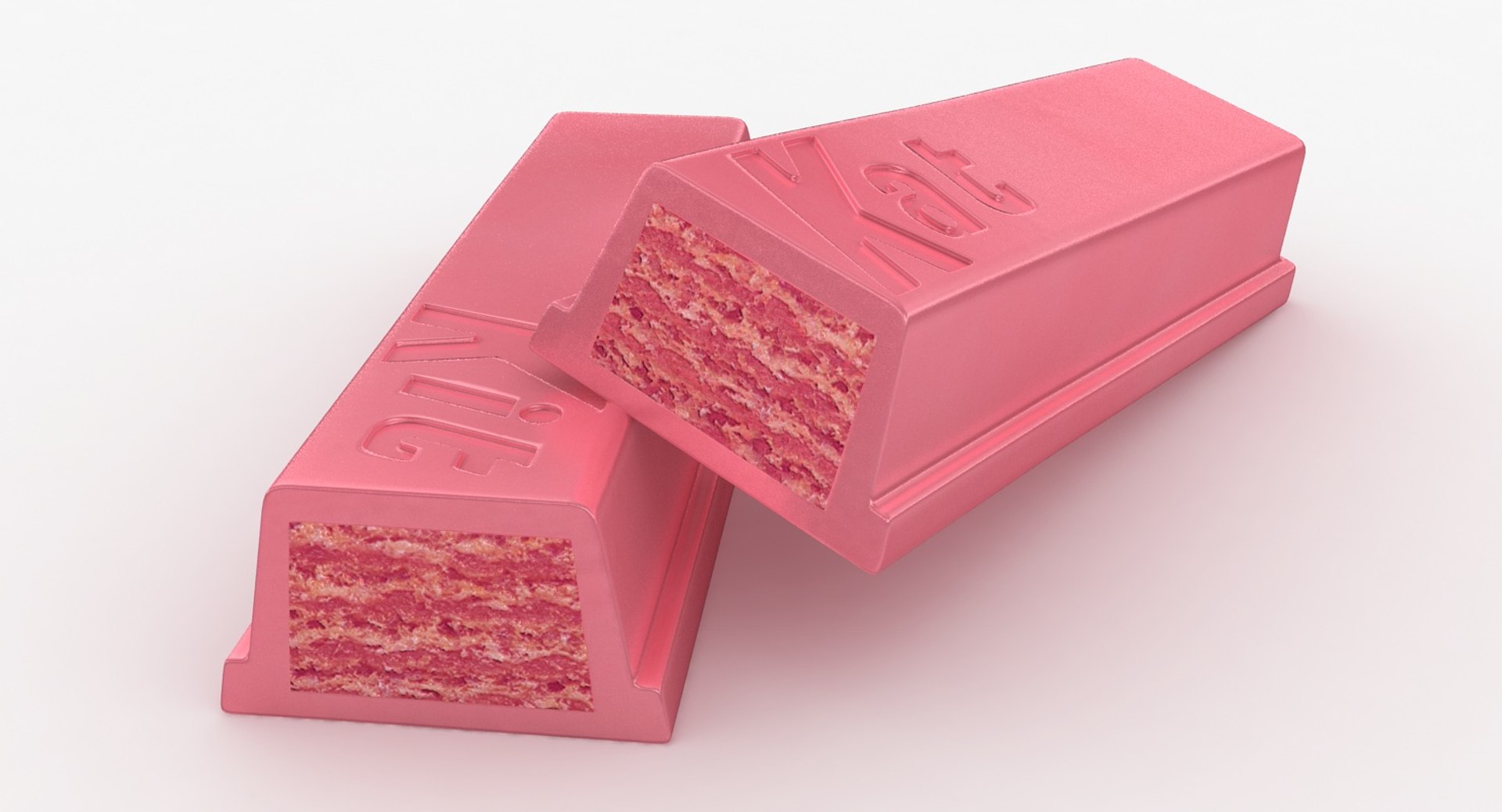 Realistic Broken Kit Kat 3d Model